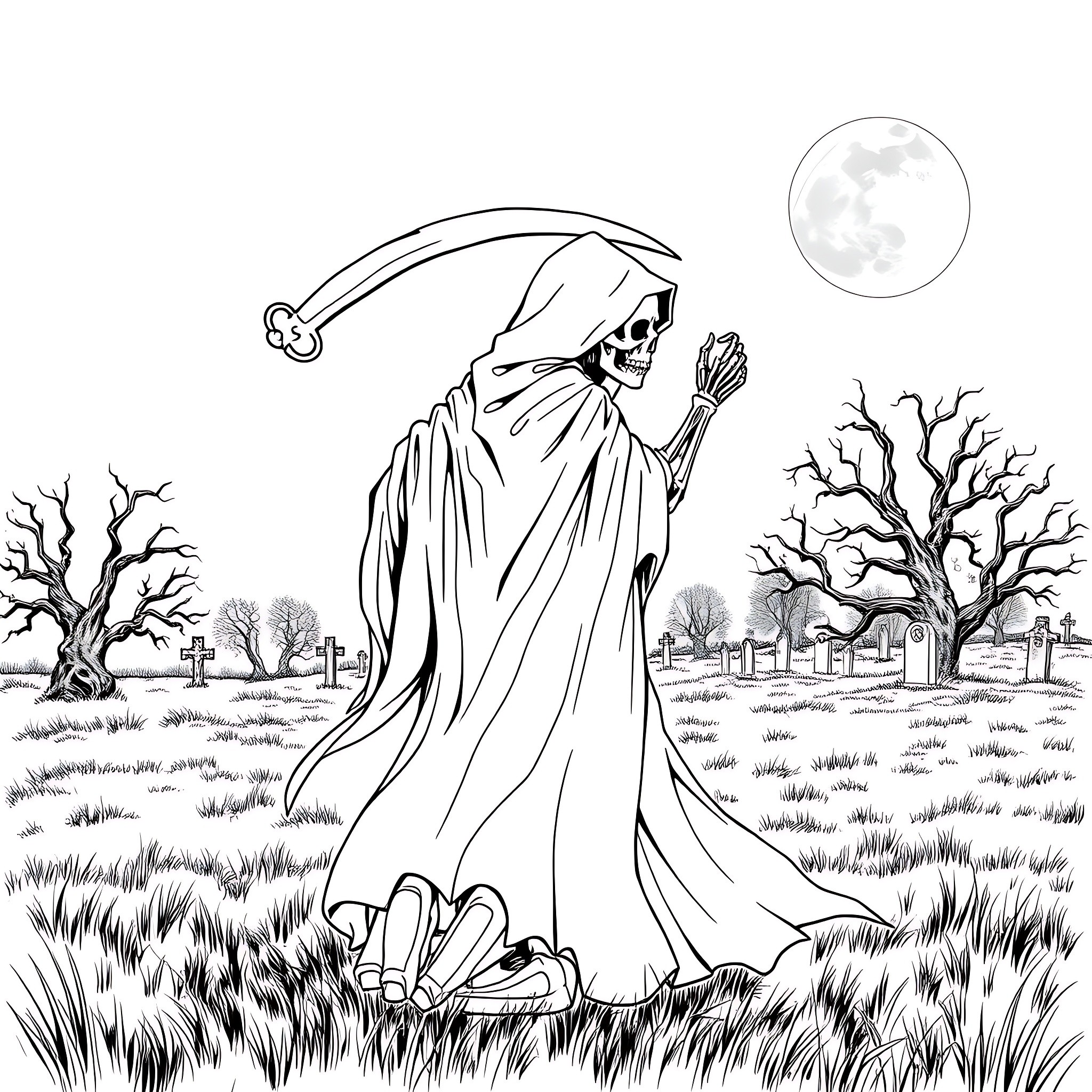 Best Grim Reaper Coloring Pages (Free Printable PDF)