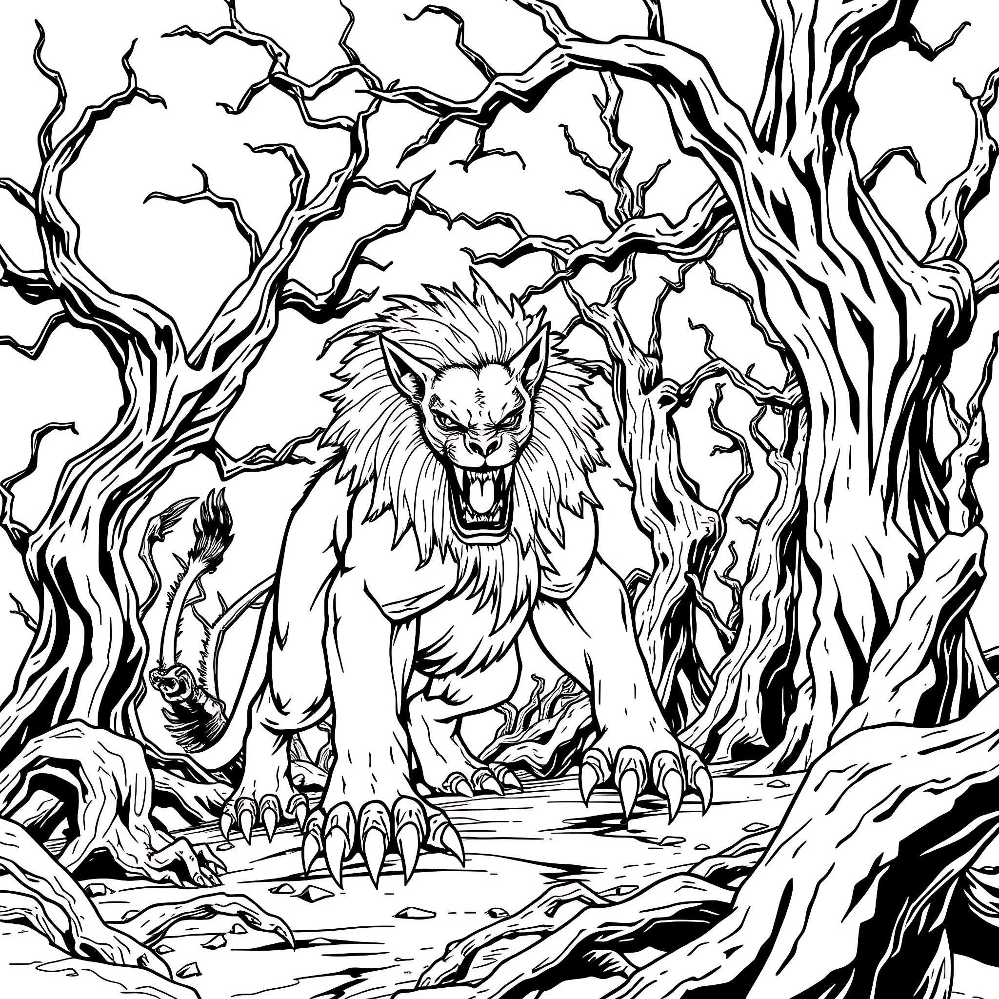 Best Manticore Coloring Pages (Free Printable PDF)