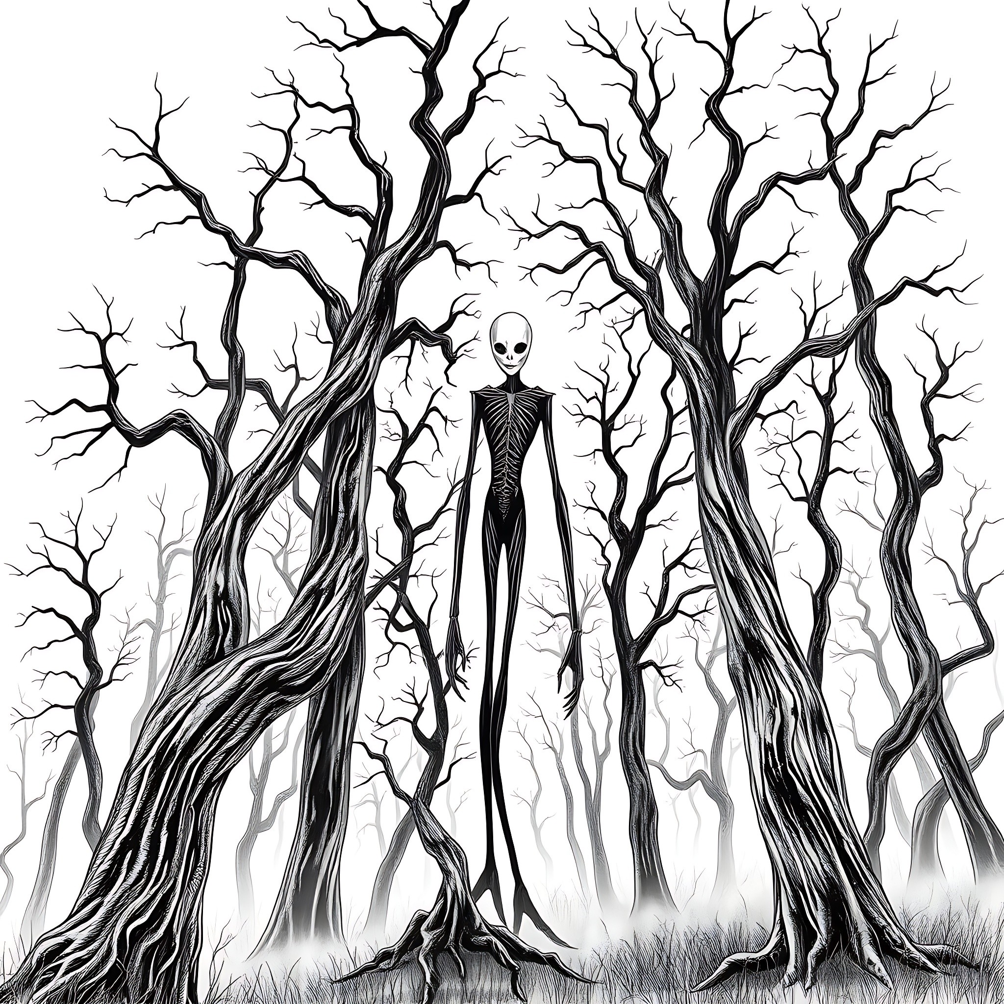5 Best Slender Man Coloring Pages (Free Printable PDFs)