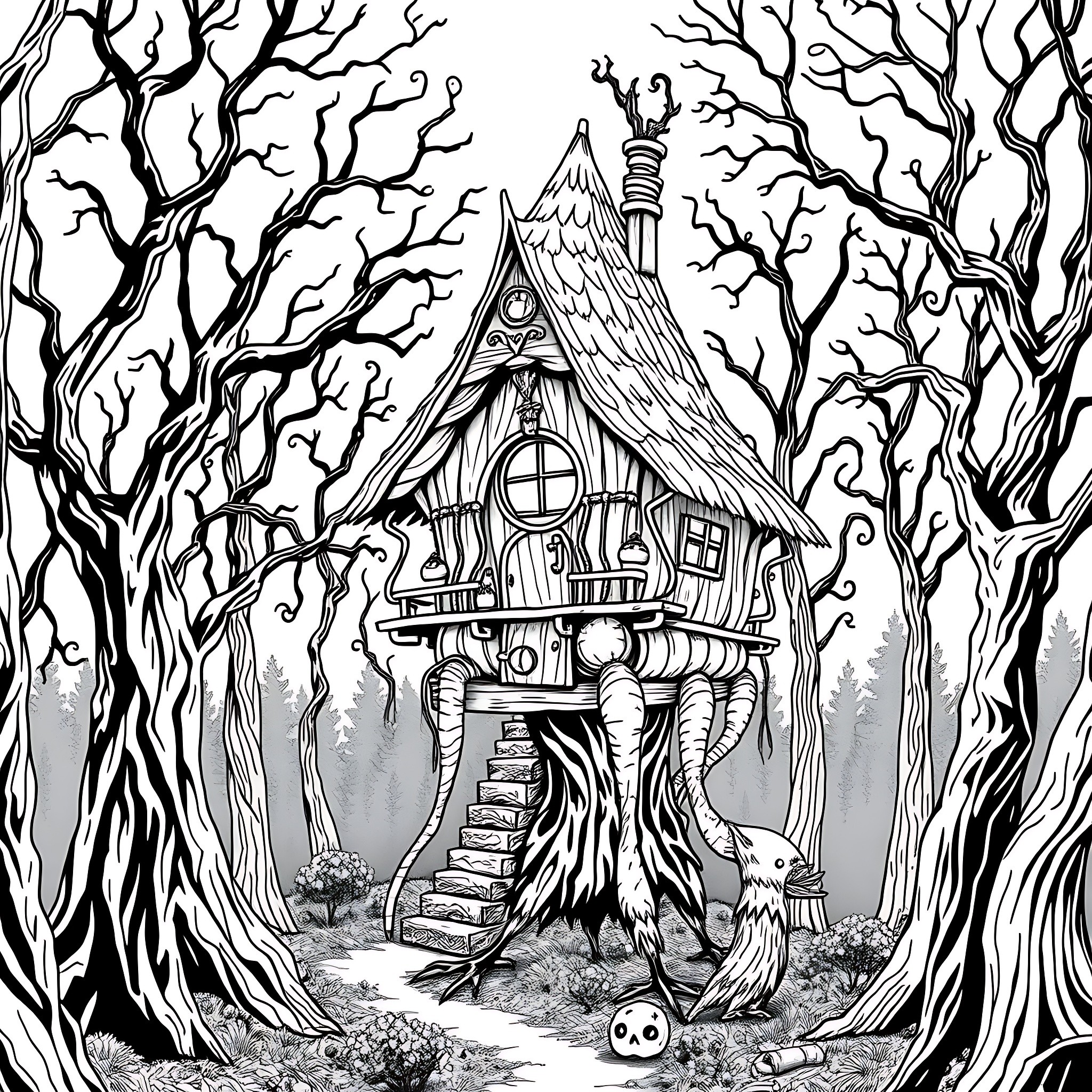 4 Best Baba Yaga Coloring Pages (Free Printable PDFs)