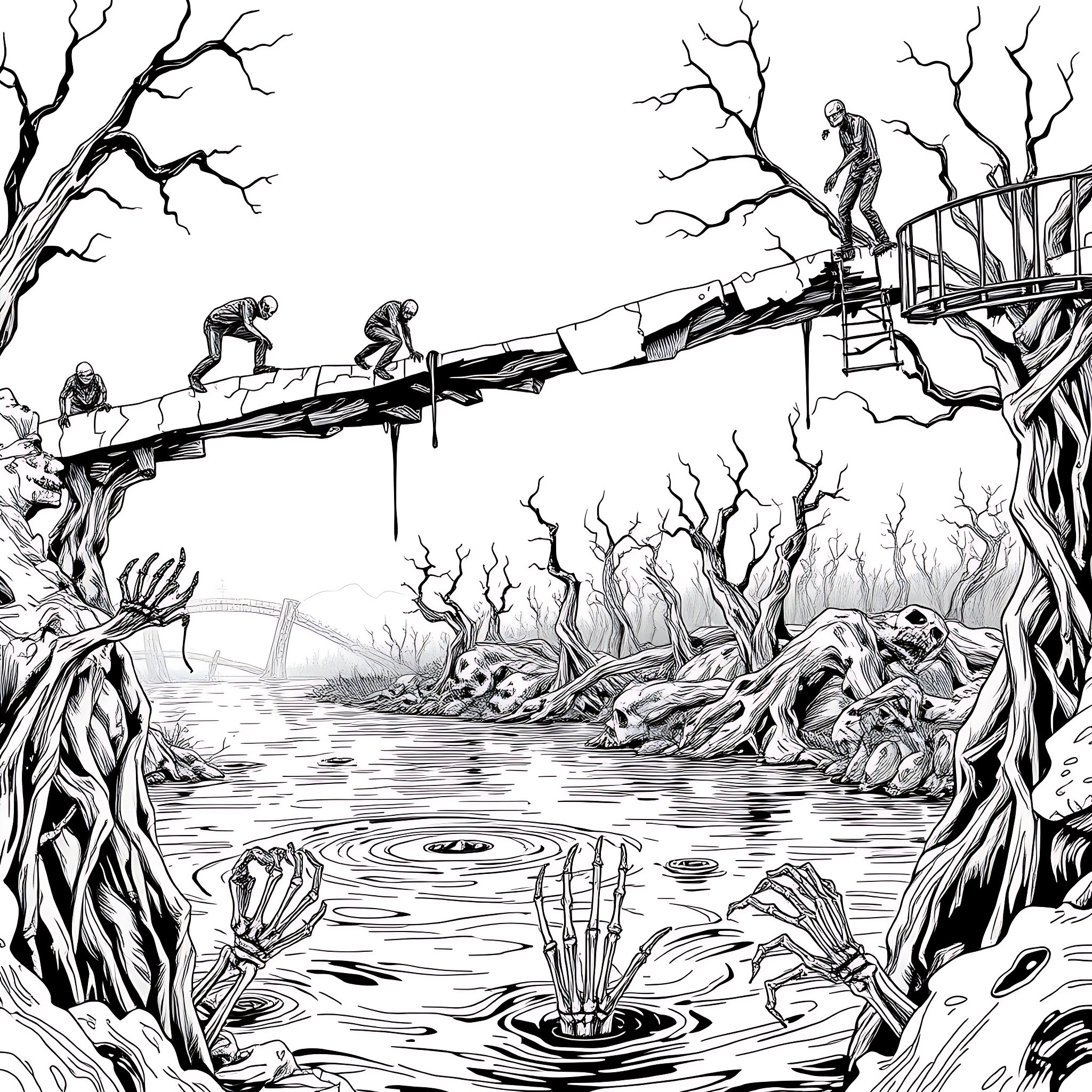 Best Bridge Coloring Pages (Free Printable PDF)