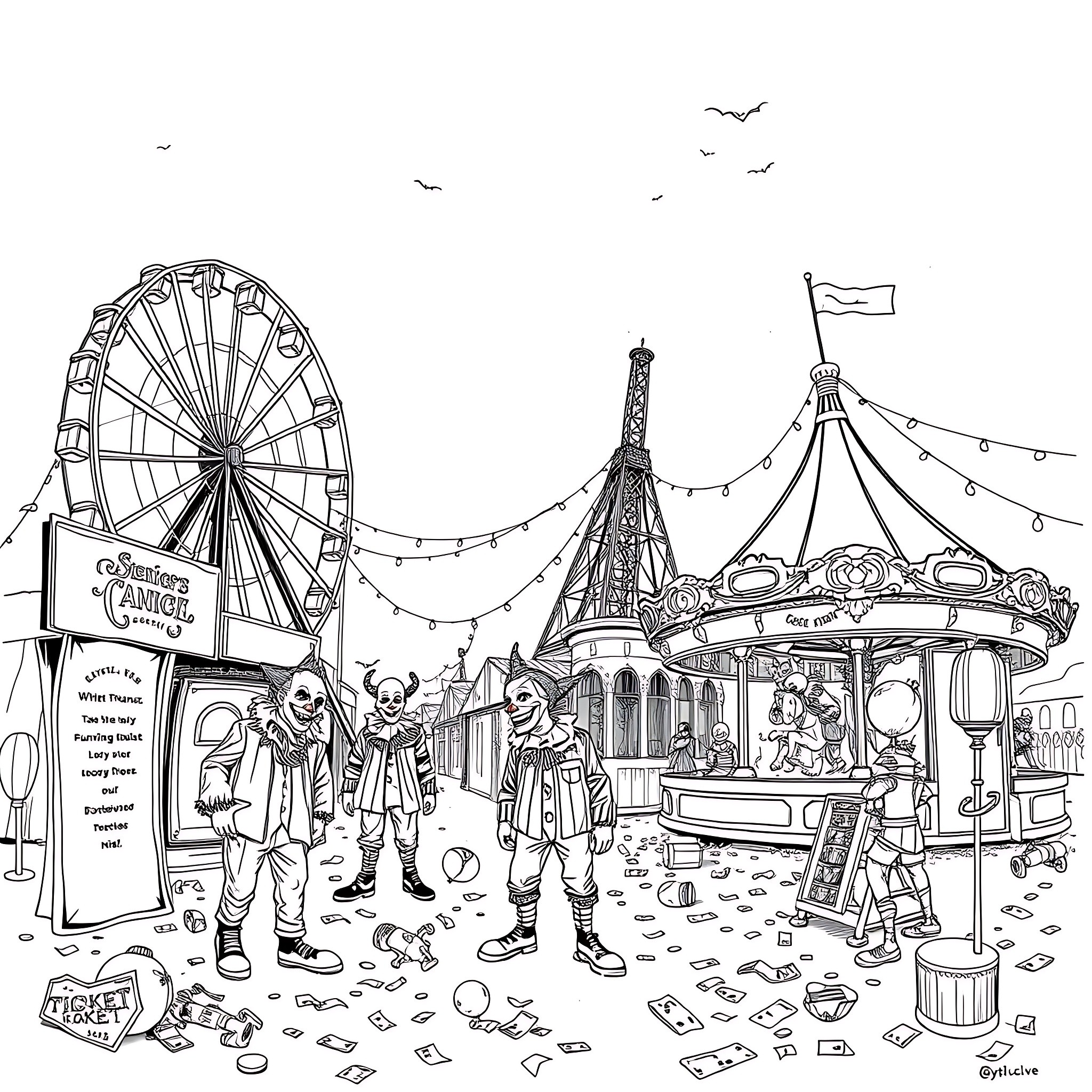 Best Carnival Coloring Pages (Free Printable PDF)