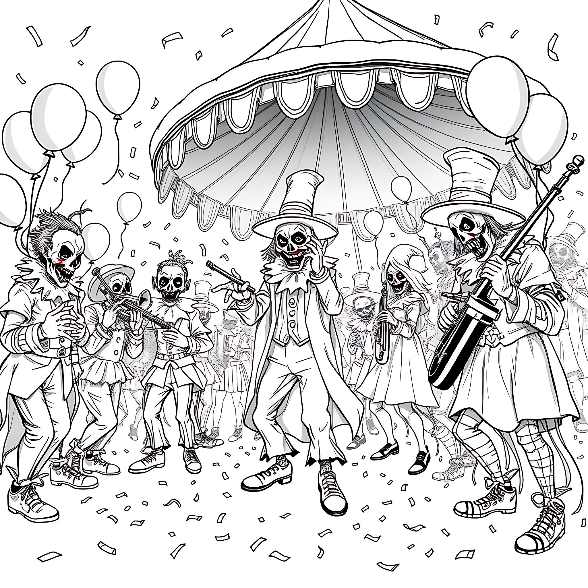 Best Carnival Coloring Pages (Free Printable PDF)