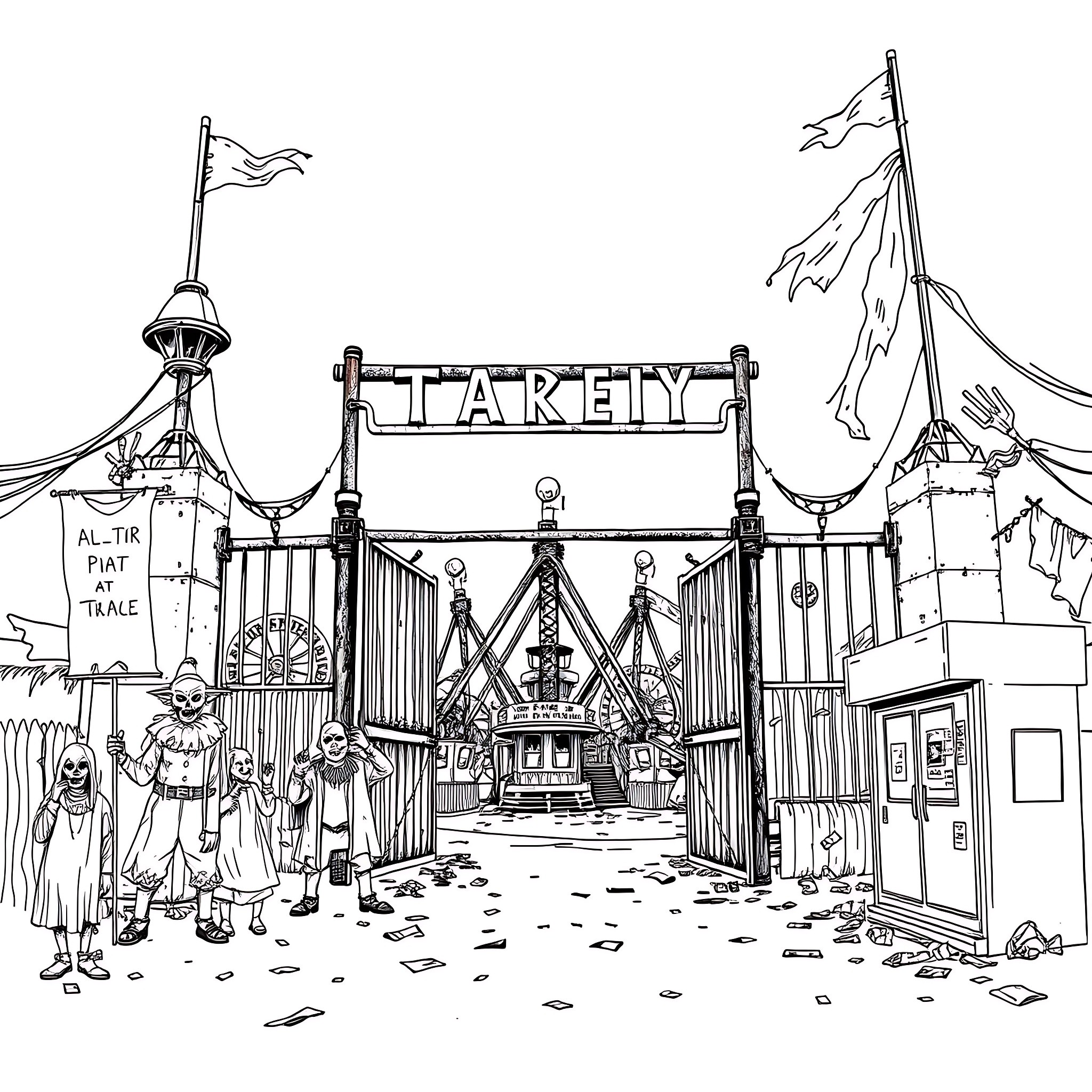 Best Amusement Park Coloring Pages (Free Printable PDF)