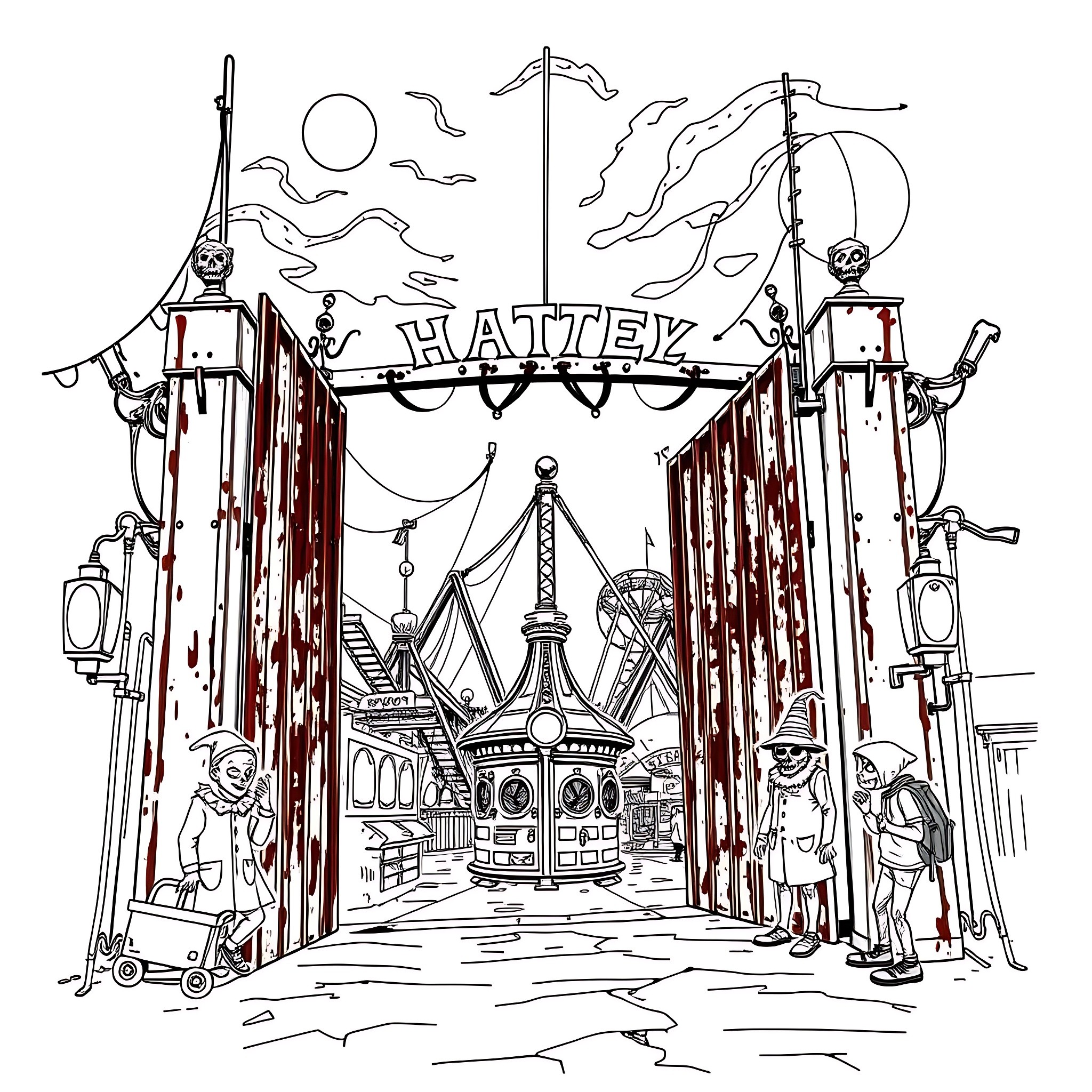 Best Amusement Park Coloring Pages (Free Printable PDF)