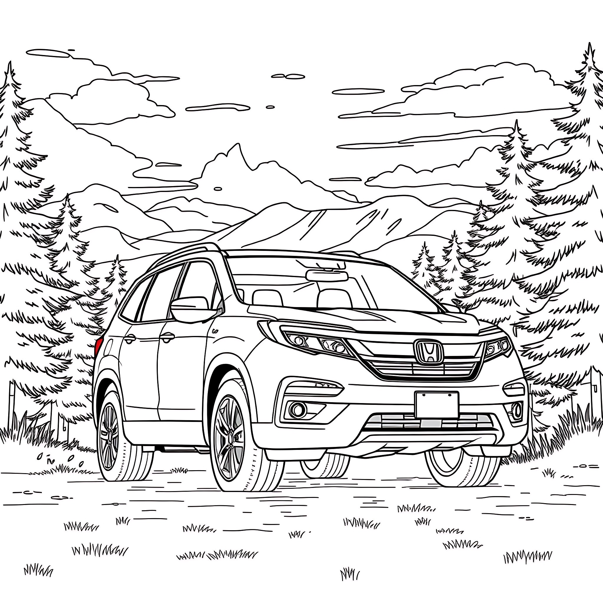 42 Best Honda Coloring Pages (Free Printable PDFs)