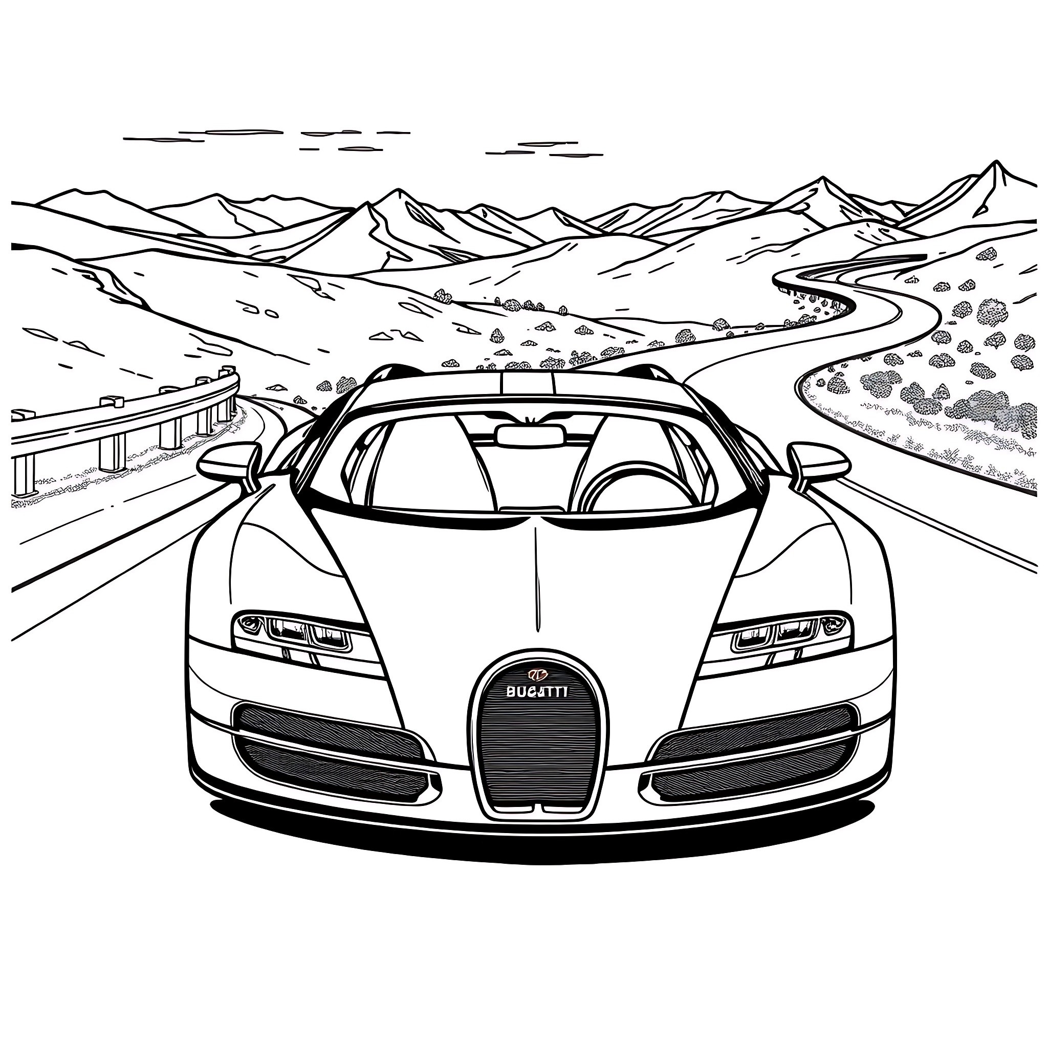 Best Bugatti Coloring Pages (Free Printable PDF)