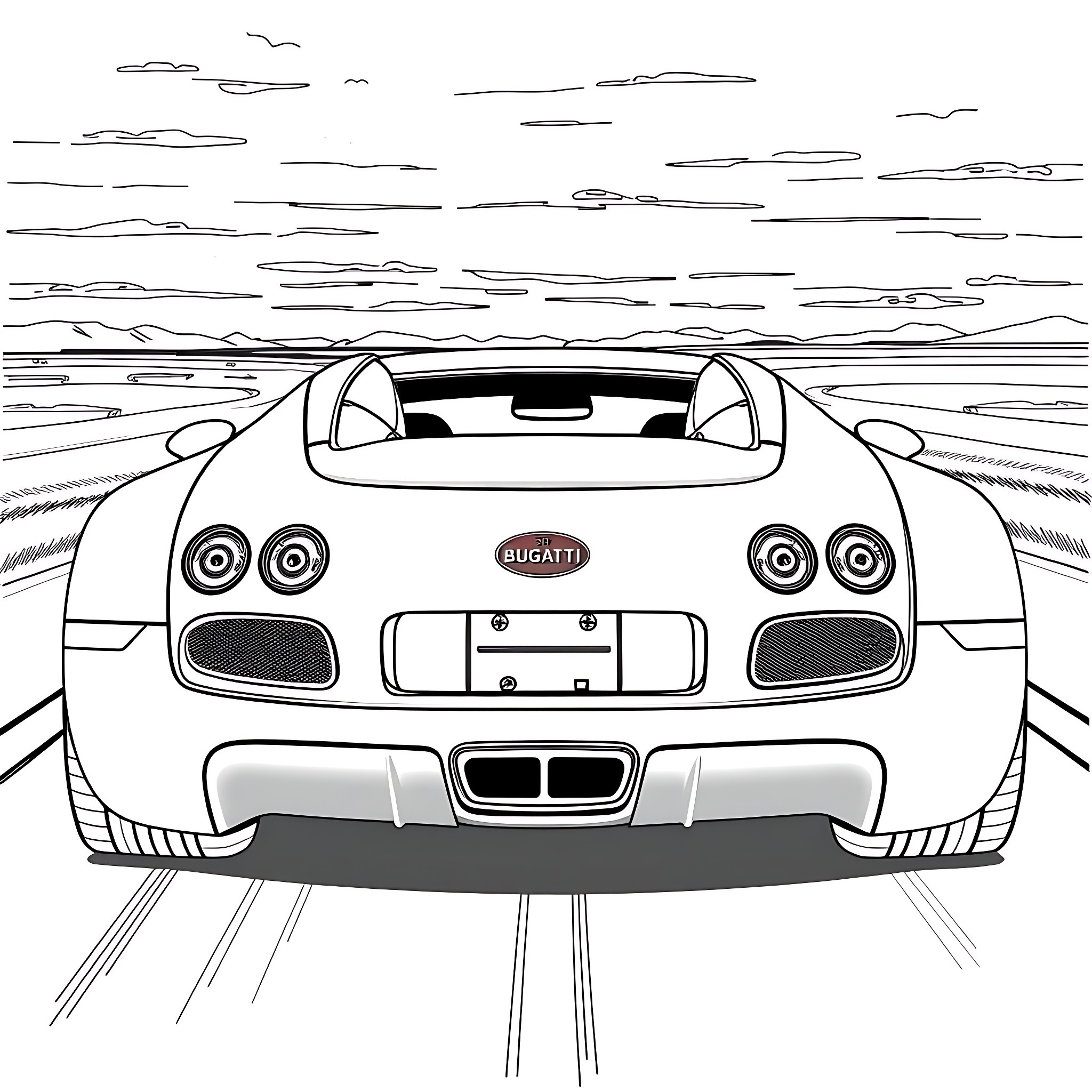 Best Bugatti Coloring Pages (Free Printable PDF)