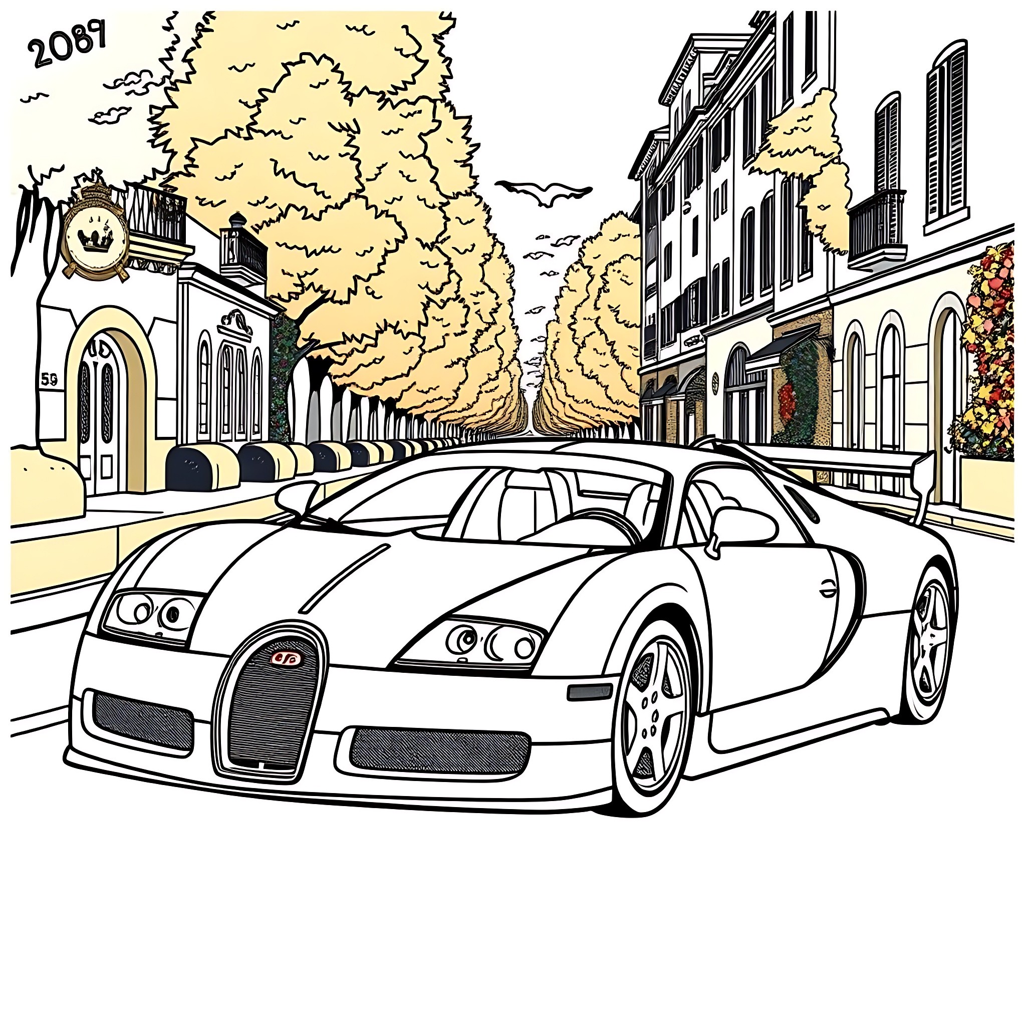 Best Bugatti Coloring Pages (Free Printable PDF)