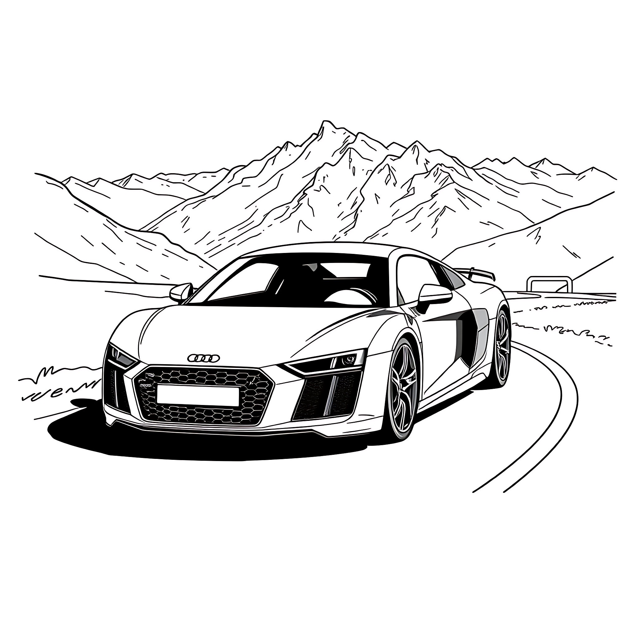 12 Best Audi R8 Coloring Pages (Free Printable PDFs)