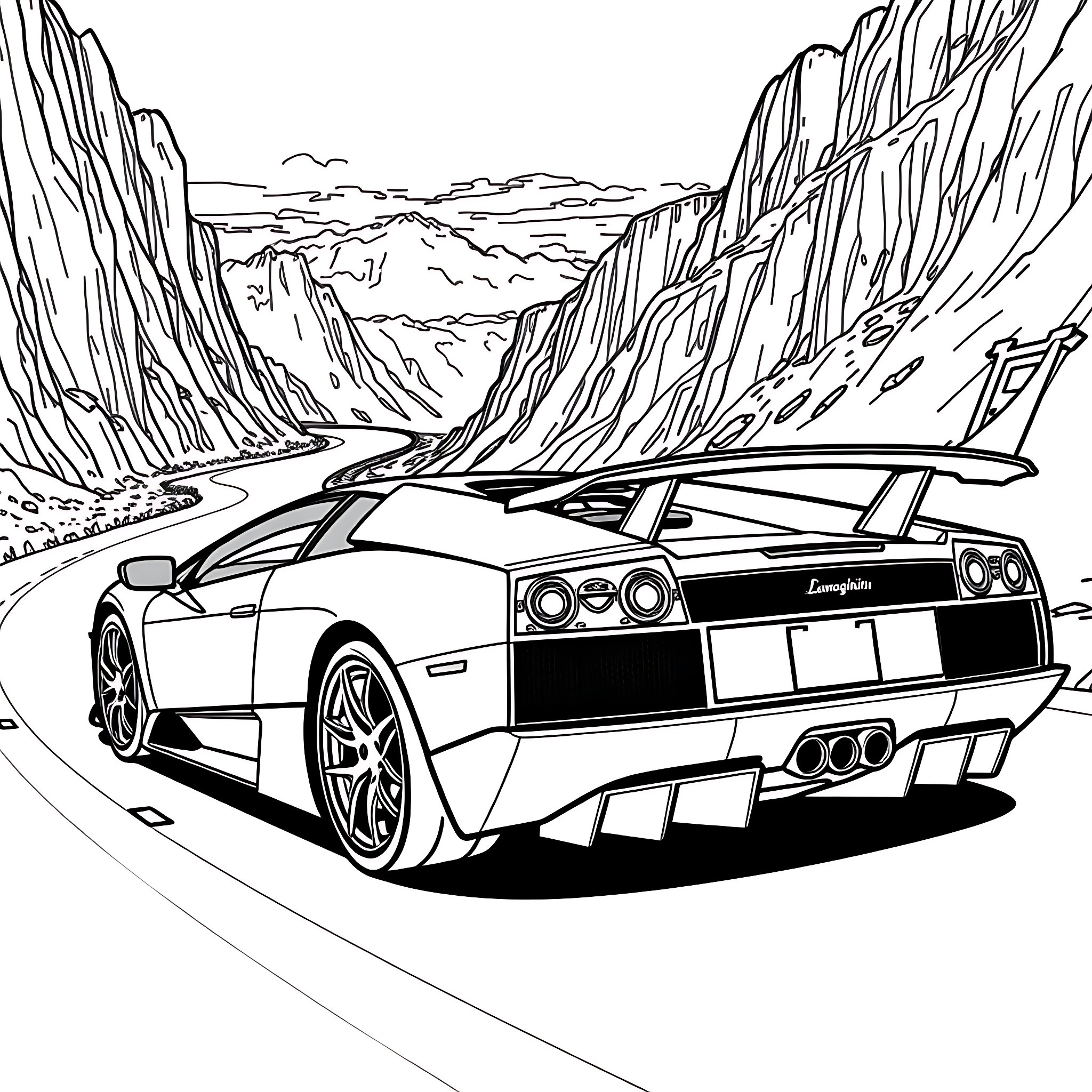 Best Lamborghini Coloring Pages (Free Printable PDF)
