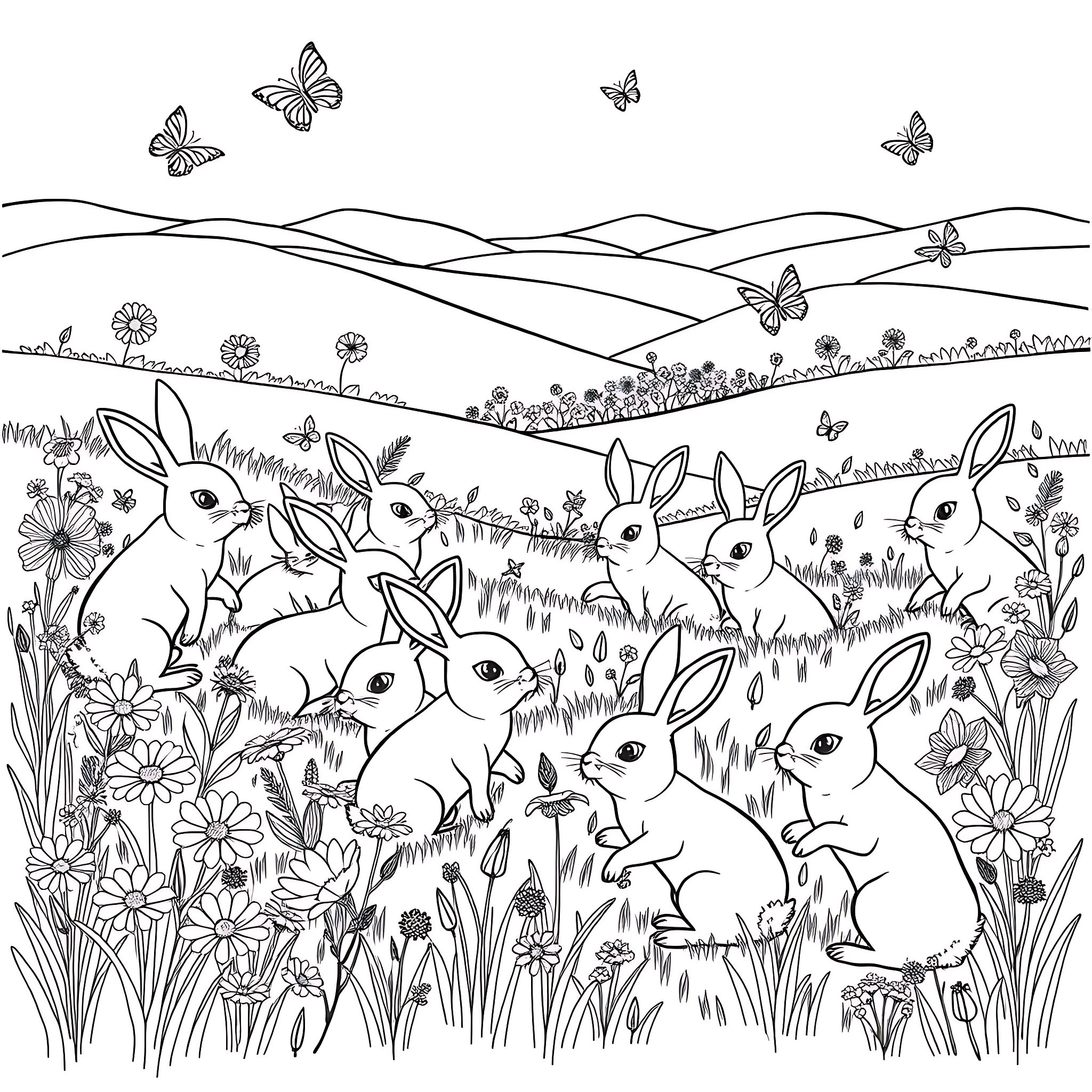 Best Rabbit Coloring Pages (Free Printable PDF)
