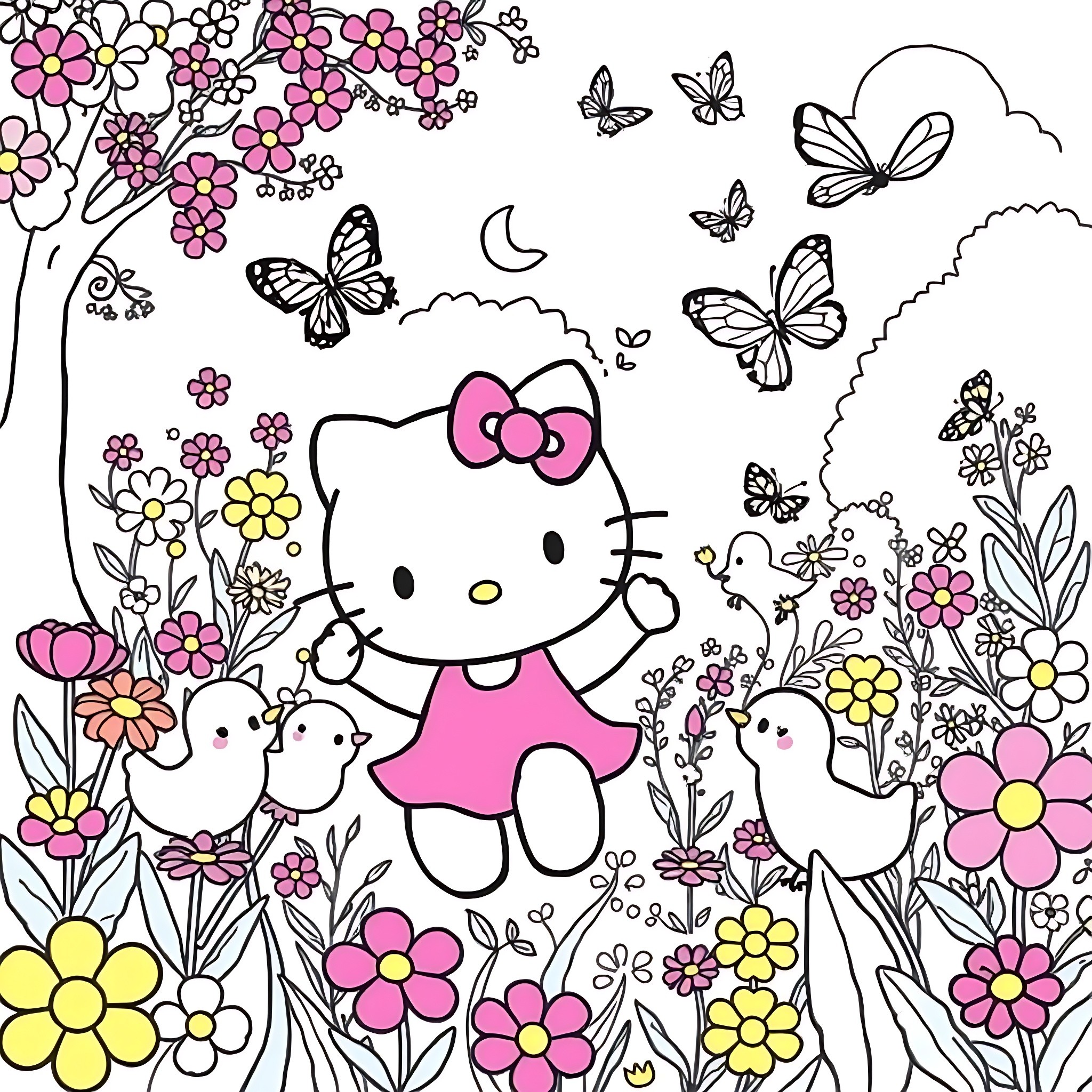 85 Best Hello Kitty Coloring Pages (Free Printable PDFs)