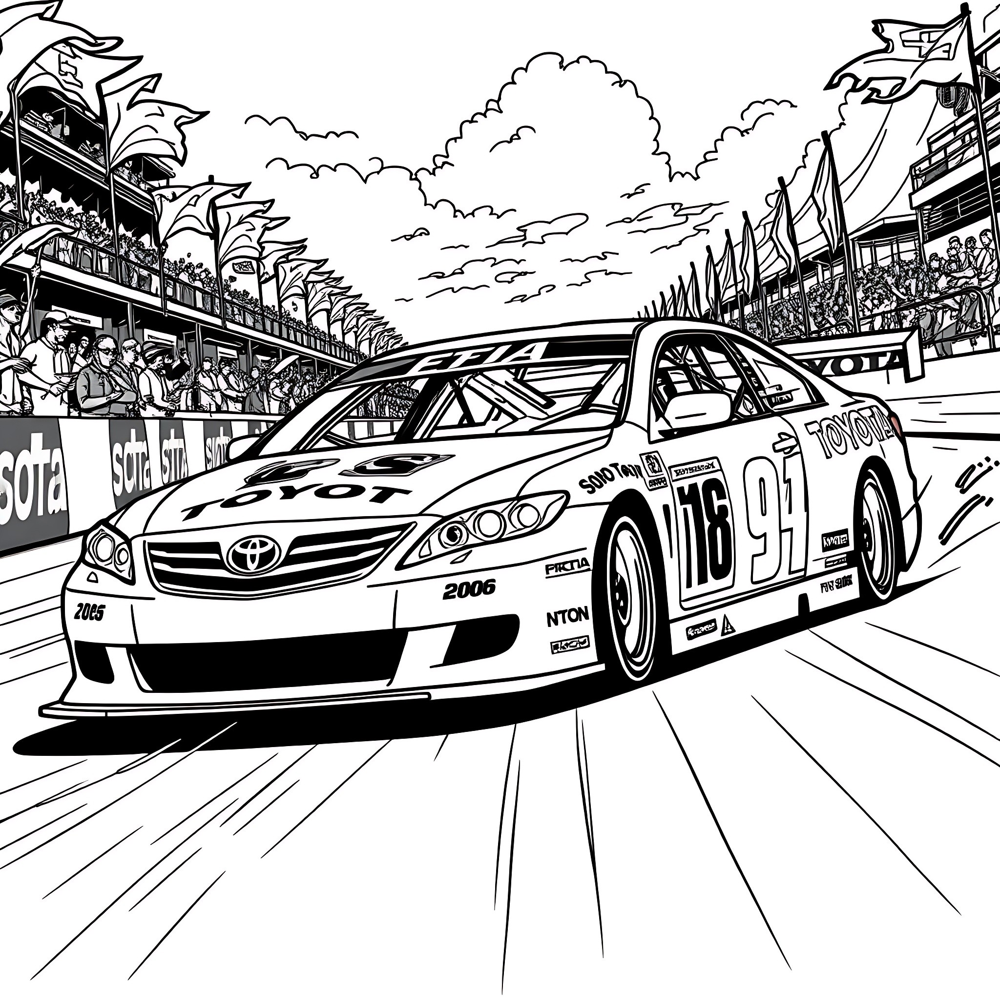 10 Best Toyota Camry Coloring Pages (Free Printable PDFs)