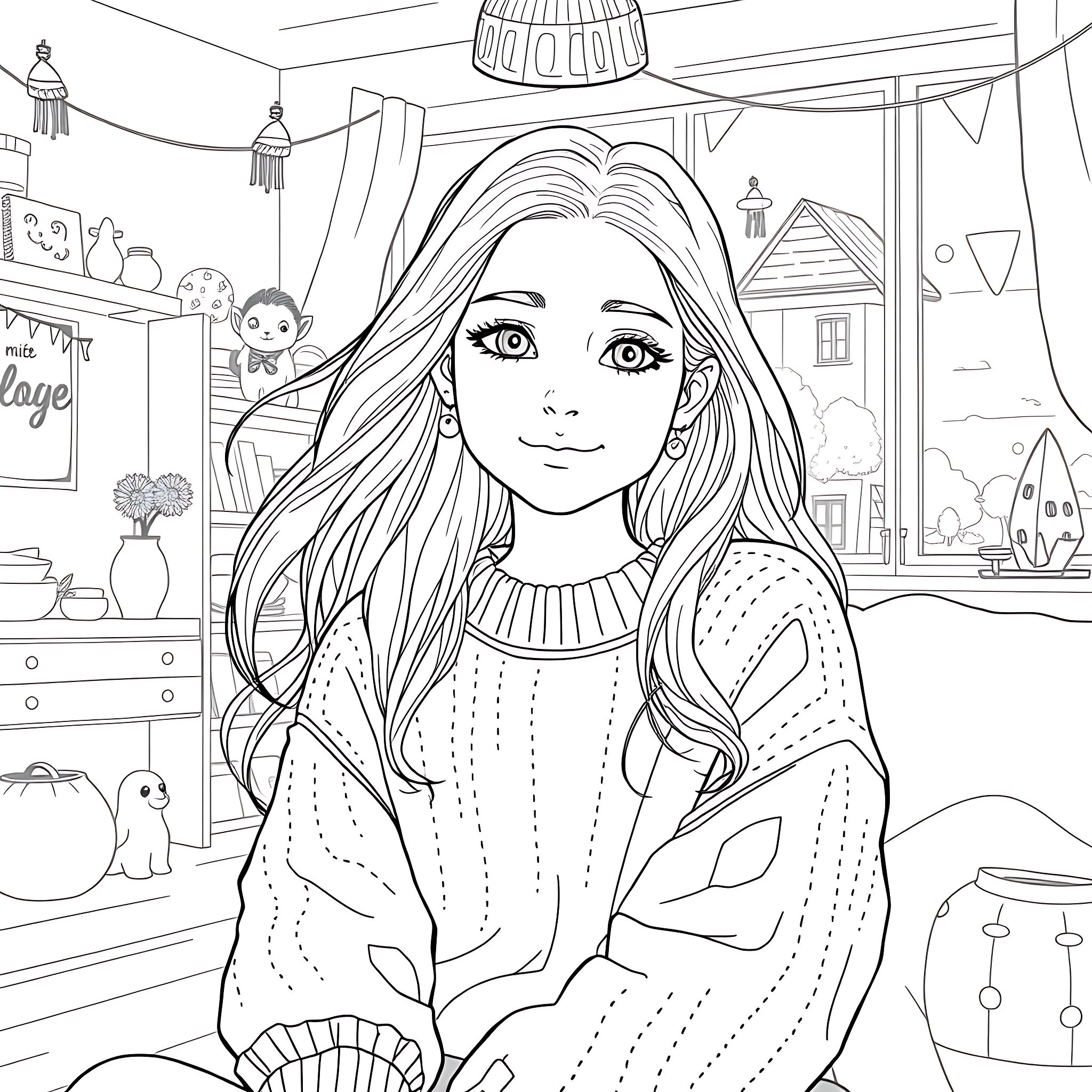 Best Girl Coloring Pages (Free Printable PDF)