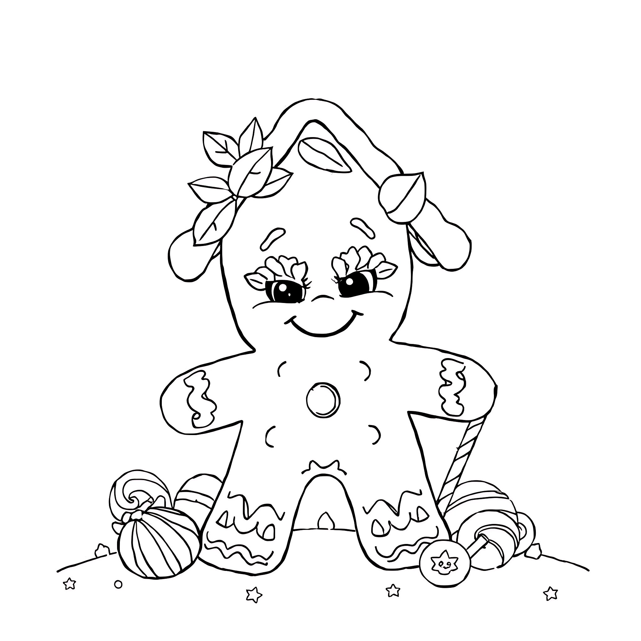 12 Best Gingerbread Cookie Coloring Pages (Free Printable PDFs)