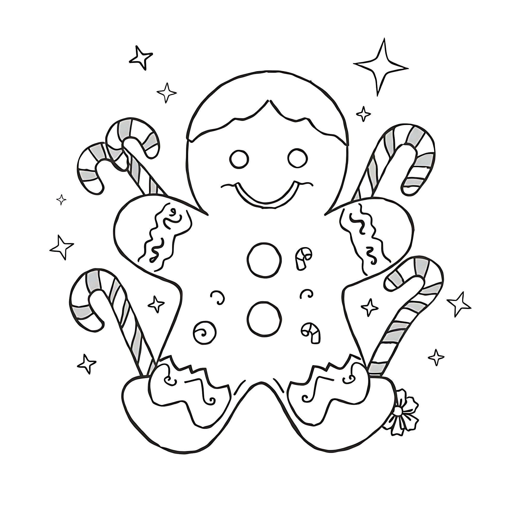 12 Best Gingerbread Cookie Coloring Pages (Free Printable PDFs)
