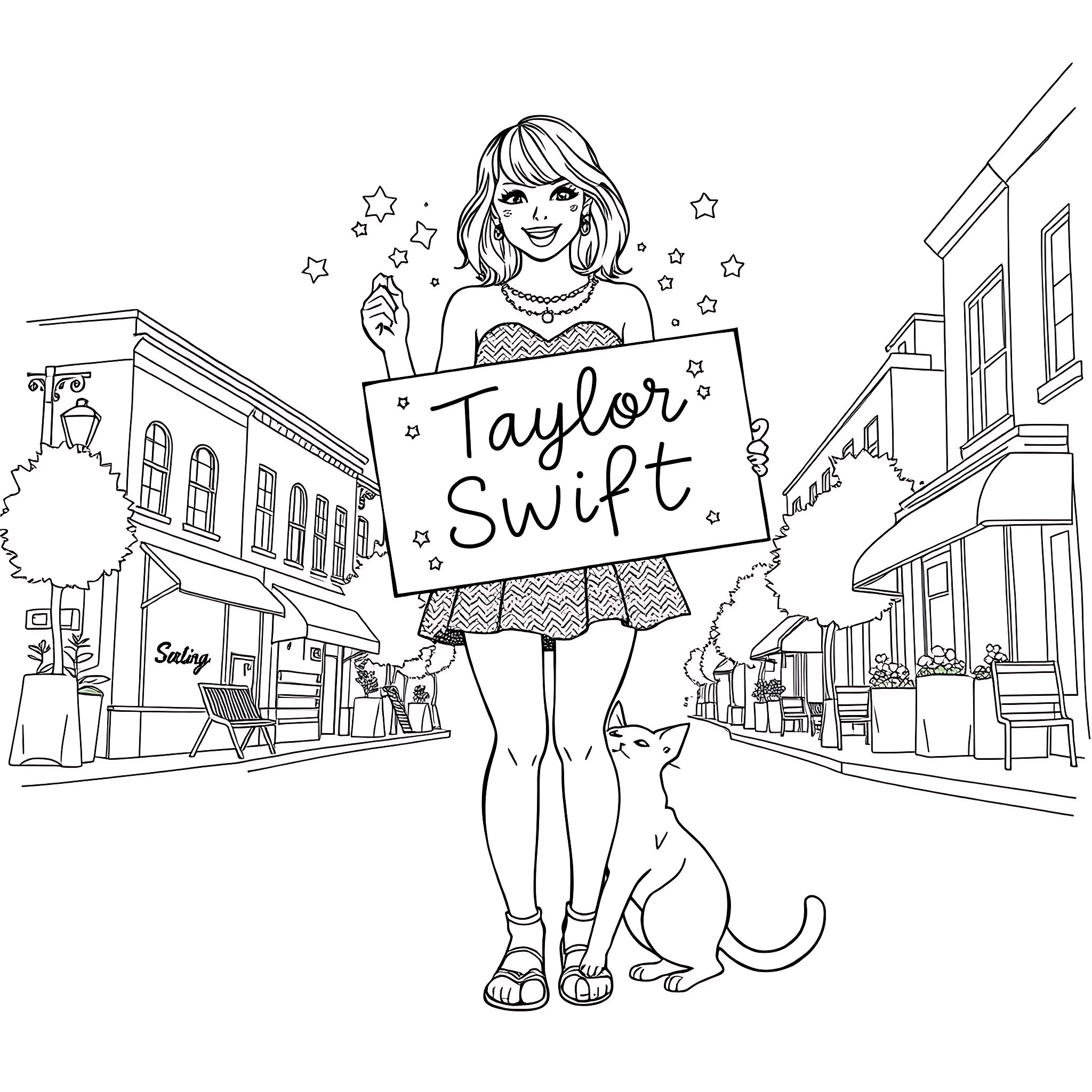 52 Best Taylor Swift Coloring Pages (Free Printable PDFs)