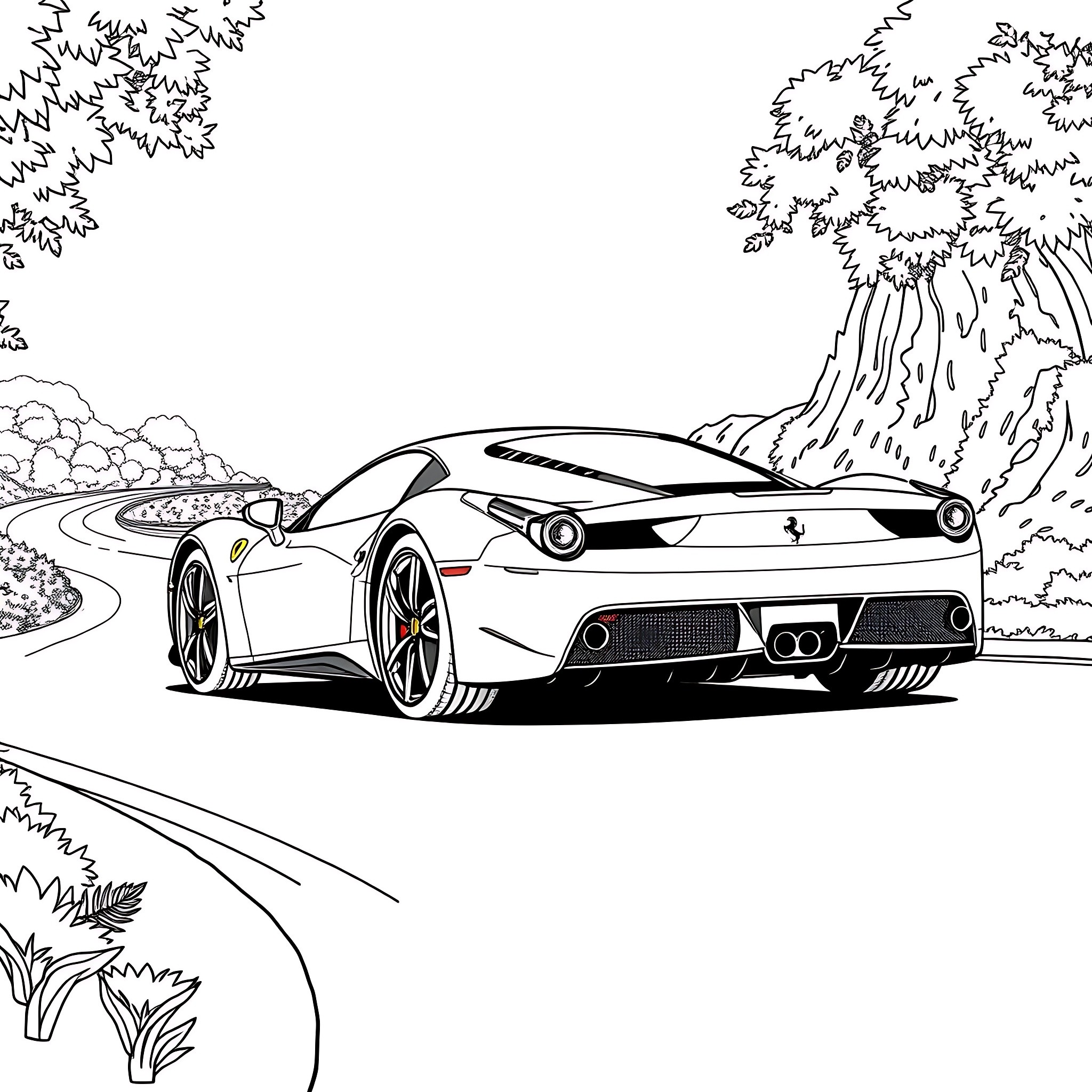 37 Best Ferrari Coloring Pages (Free Printable PDFs)