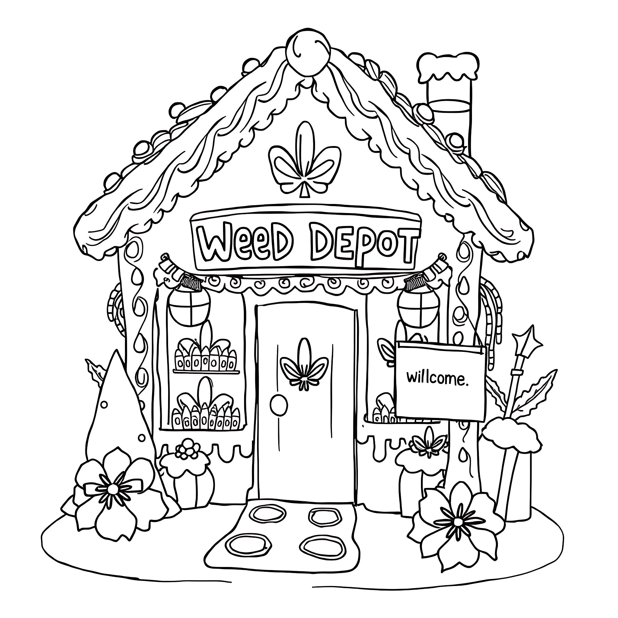 26 Best Gingerbread House Coloring Pages (Free Printable PDFs)