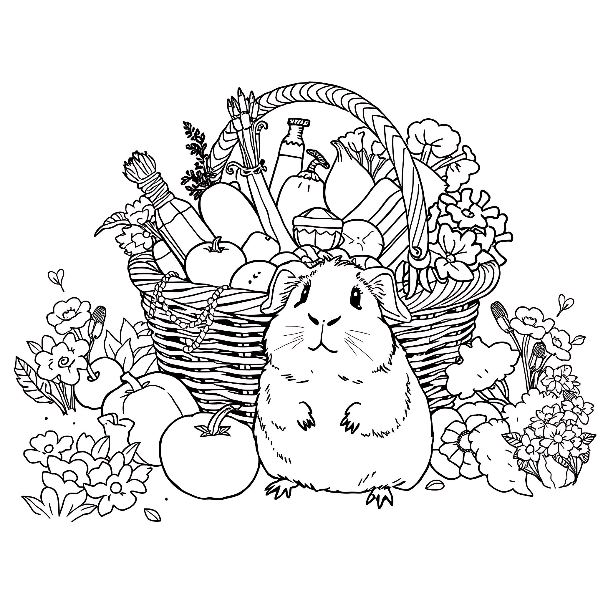 Best Guinea Pig Coloring Pages (Free Printable PDF)