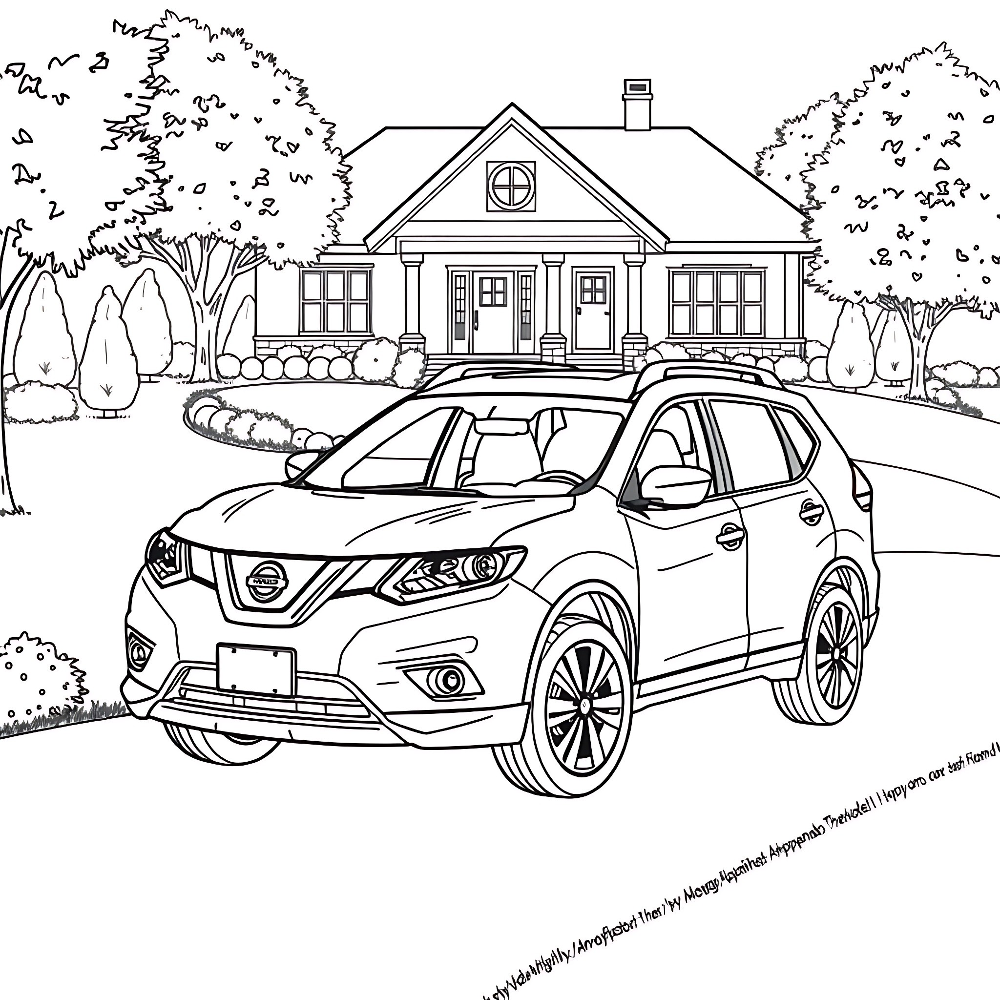 Best Nissan Coloring Pages (Free Printable PDF)