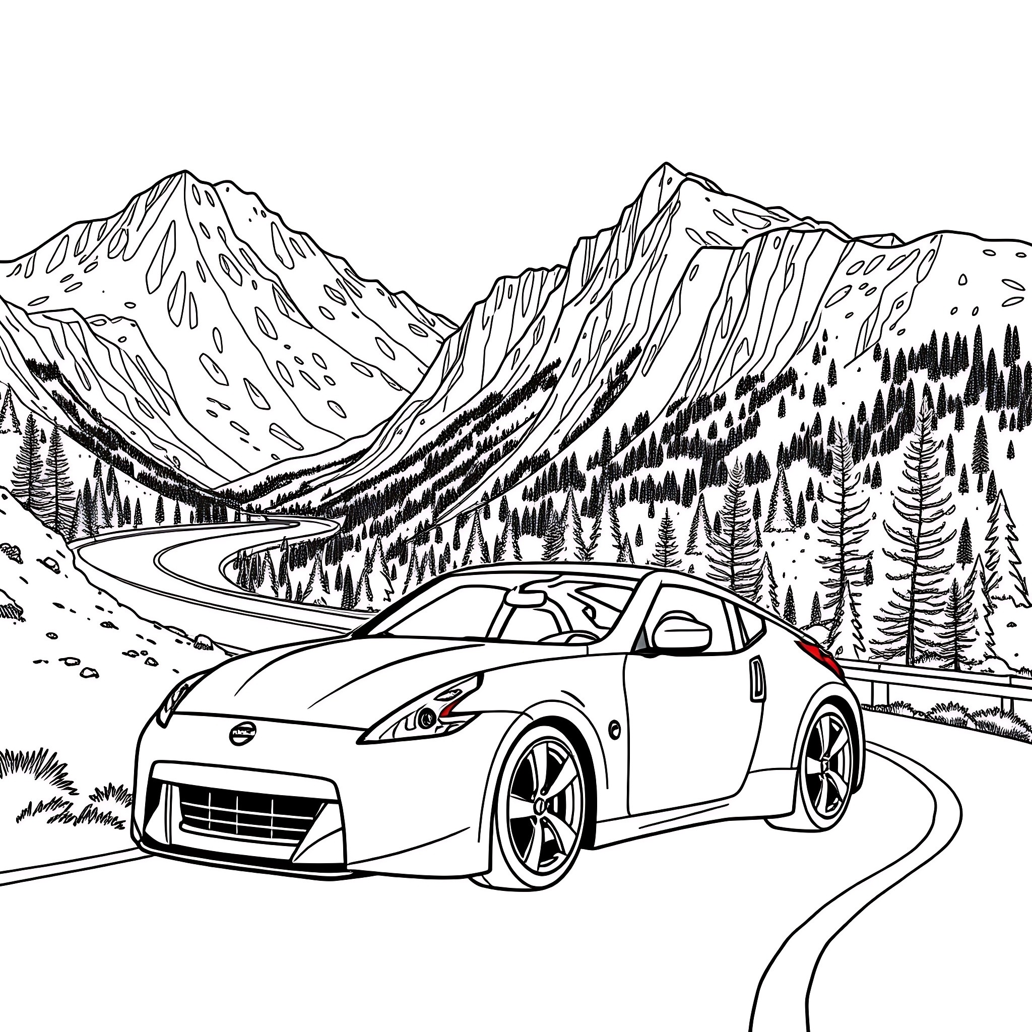 Best Nissan Coloring Pages (Free Printable PDF)