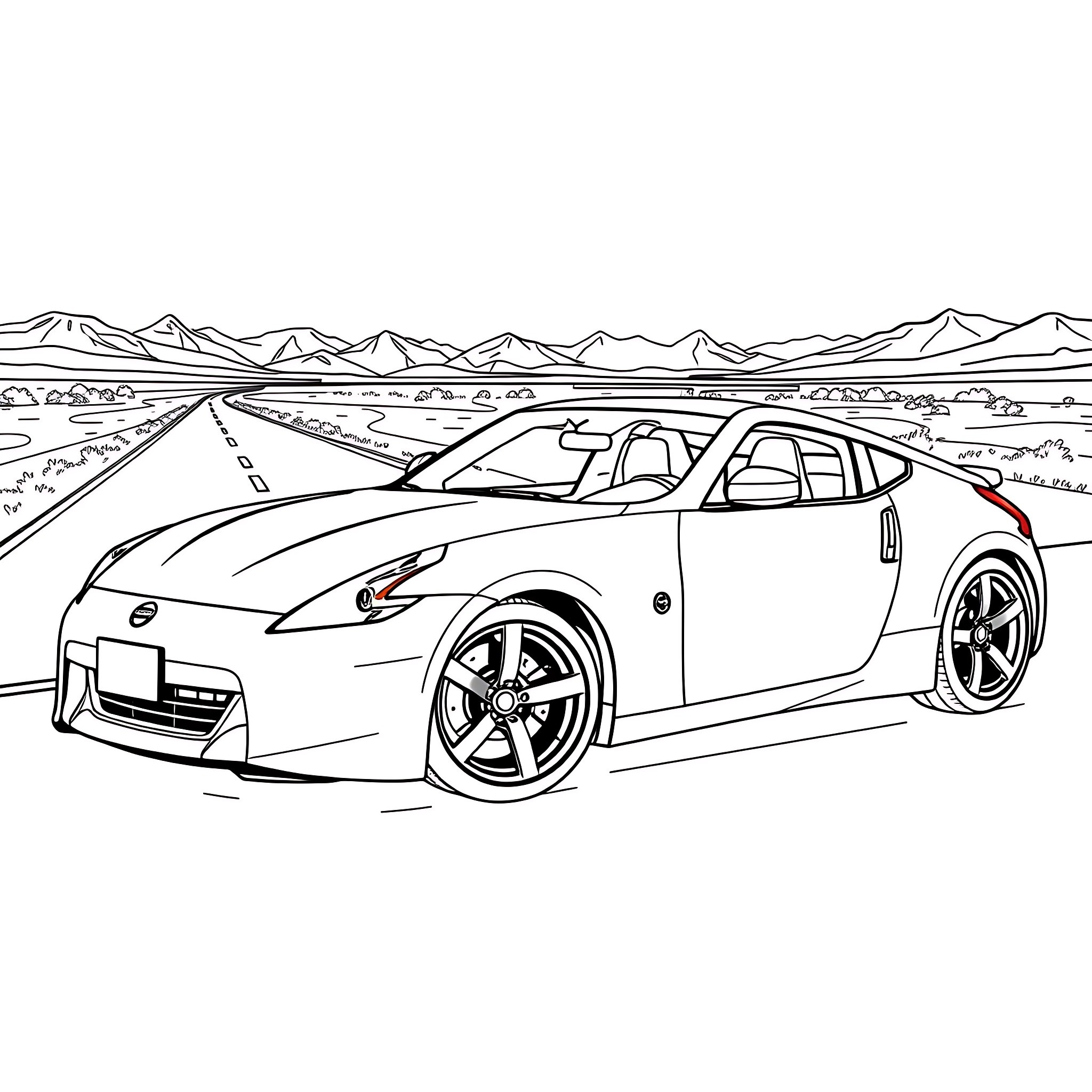 18 Best Nissan 370z Coloring Pages (Free Printable PDFs)
