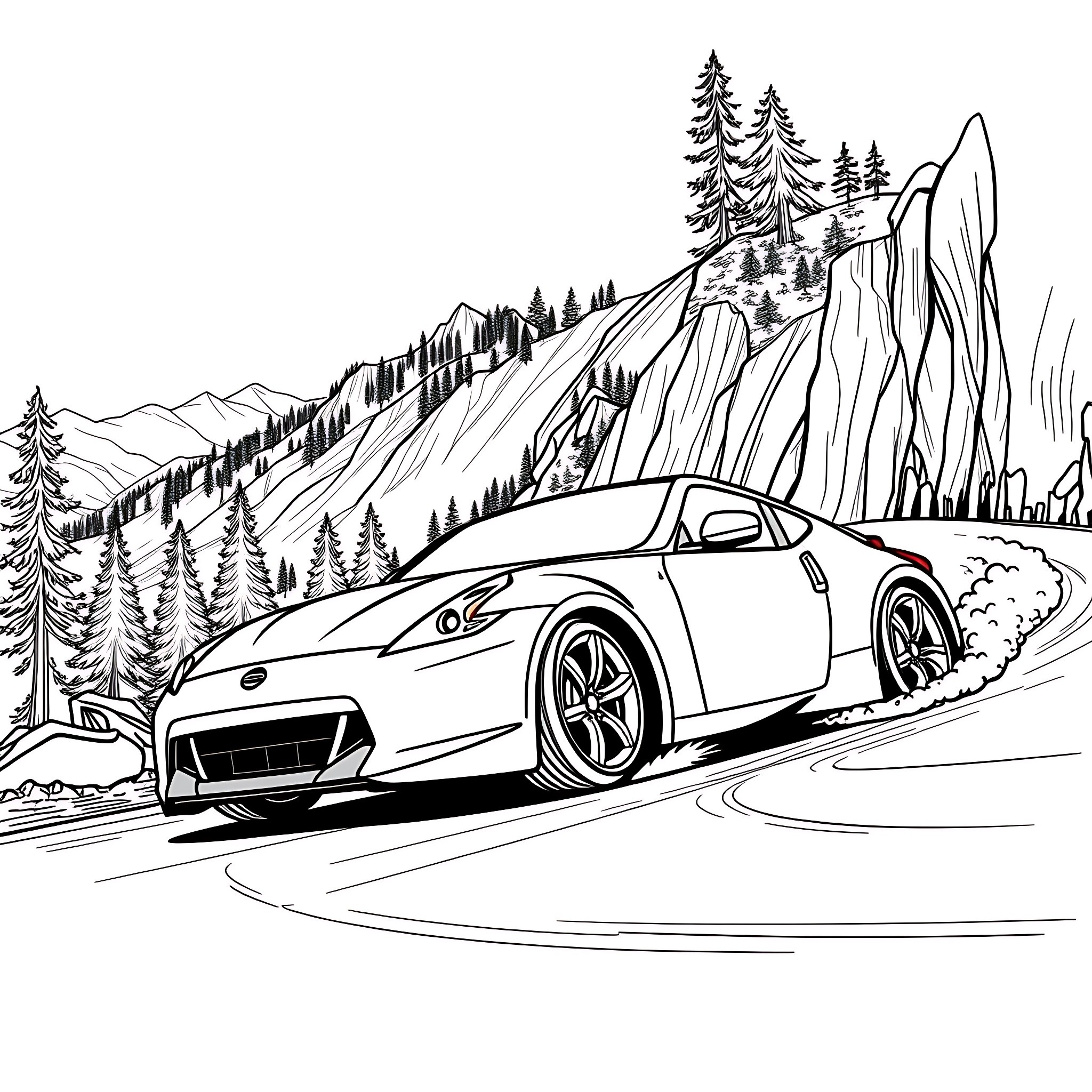 18 Best Nissan 370z Coloring Pages (Free Printable PDFs)