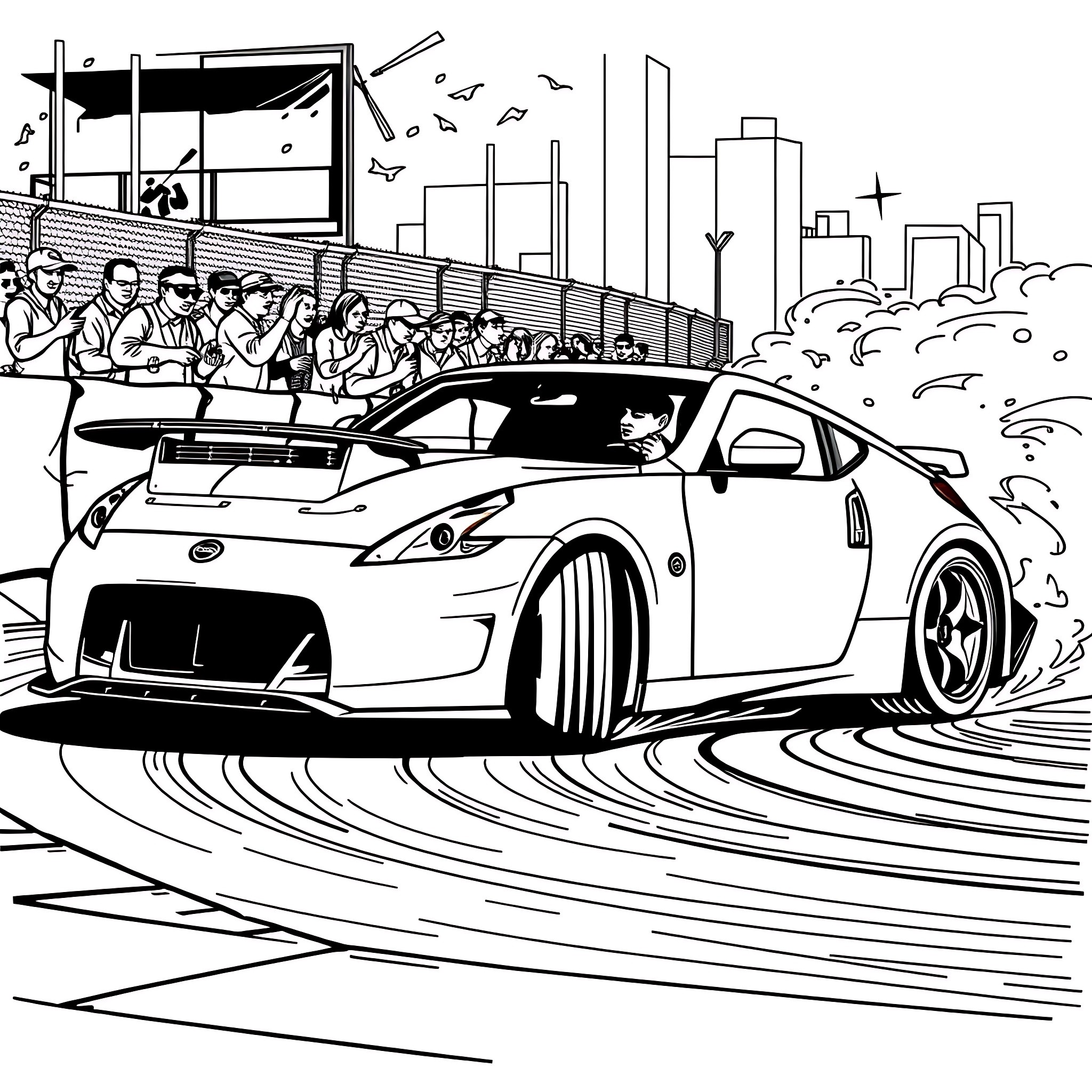 18 Best Nissan 370z Coloring Pages (Free Printable PDFs)