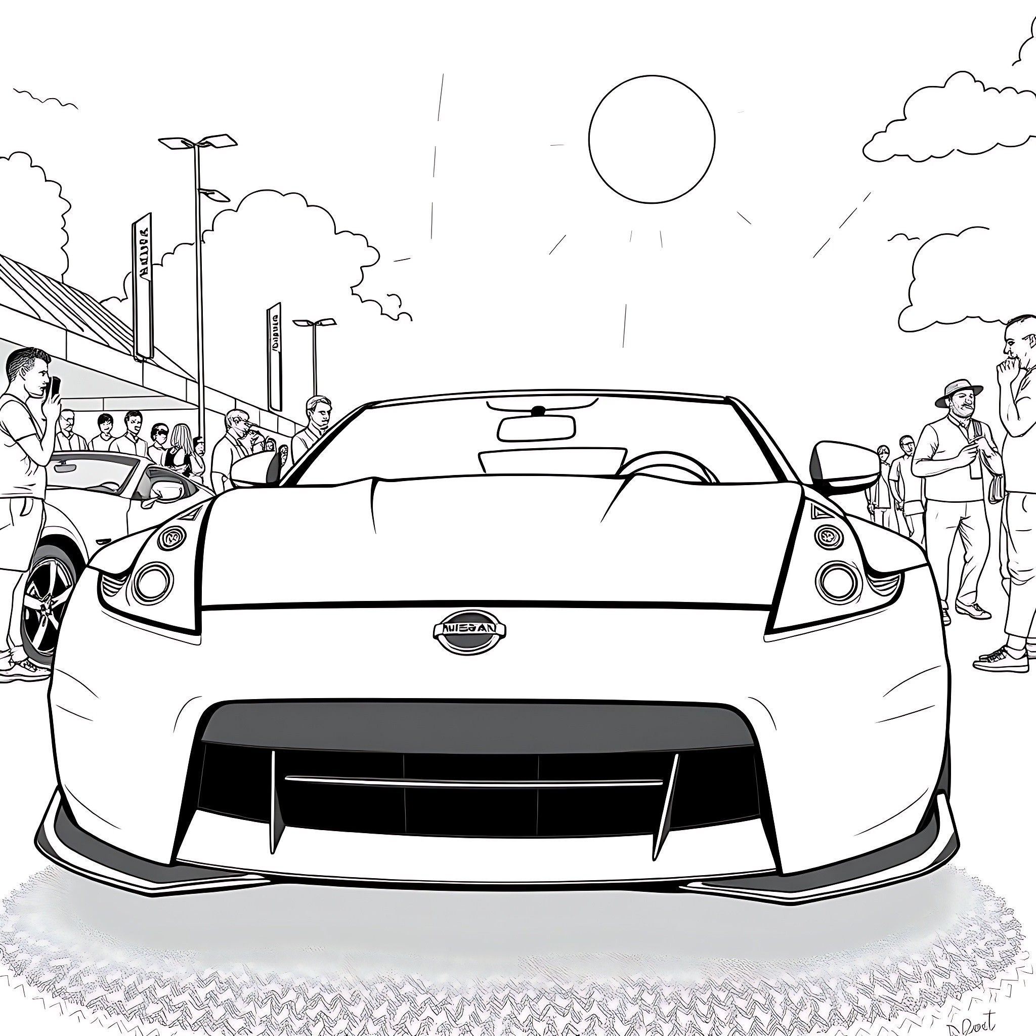 18 Best Nissan 370z Coloring Pages (Free Printable PDFs)