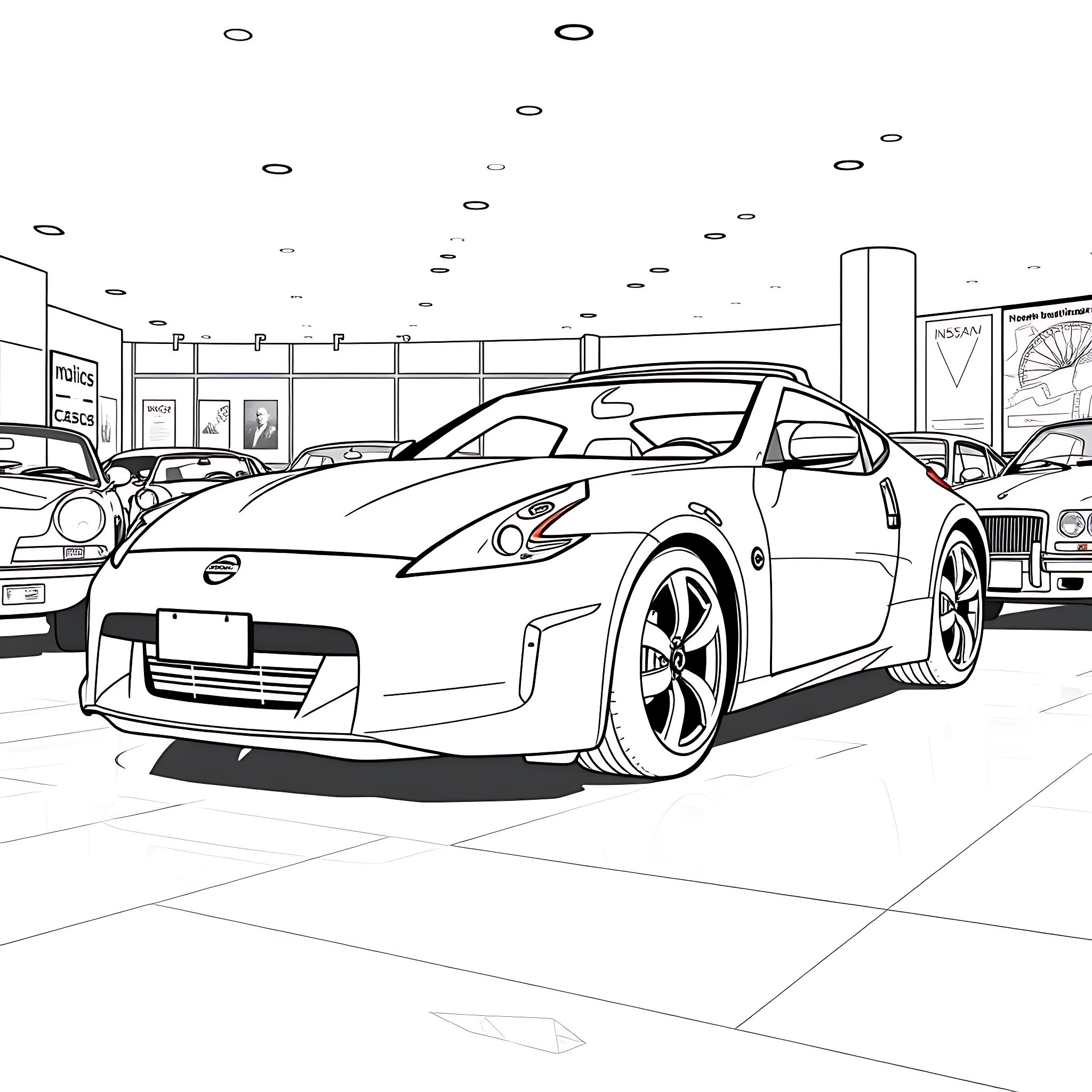 Best Nissan Coloring Pages (Free Printable PDF)