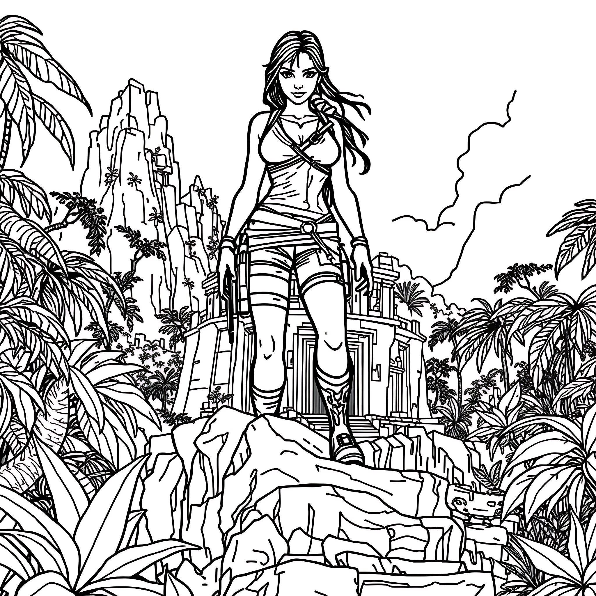 Best Tomb Raider Coloring Pages (Free Printable PDF)