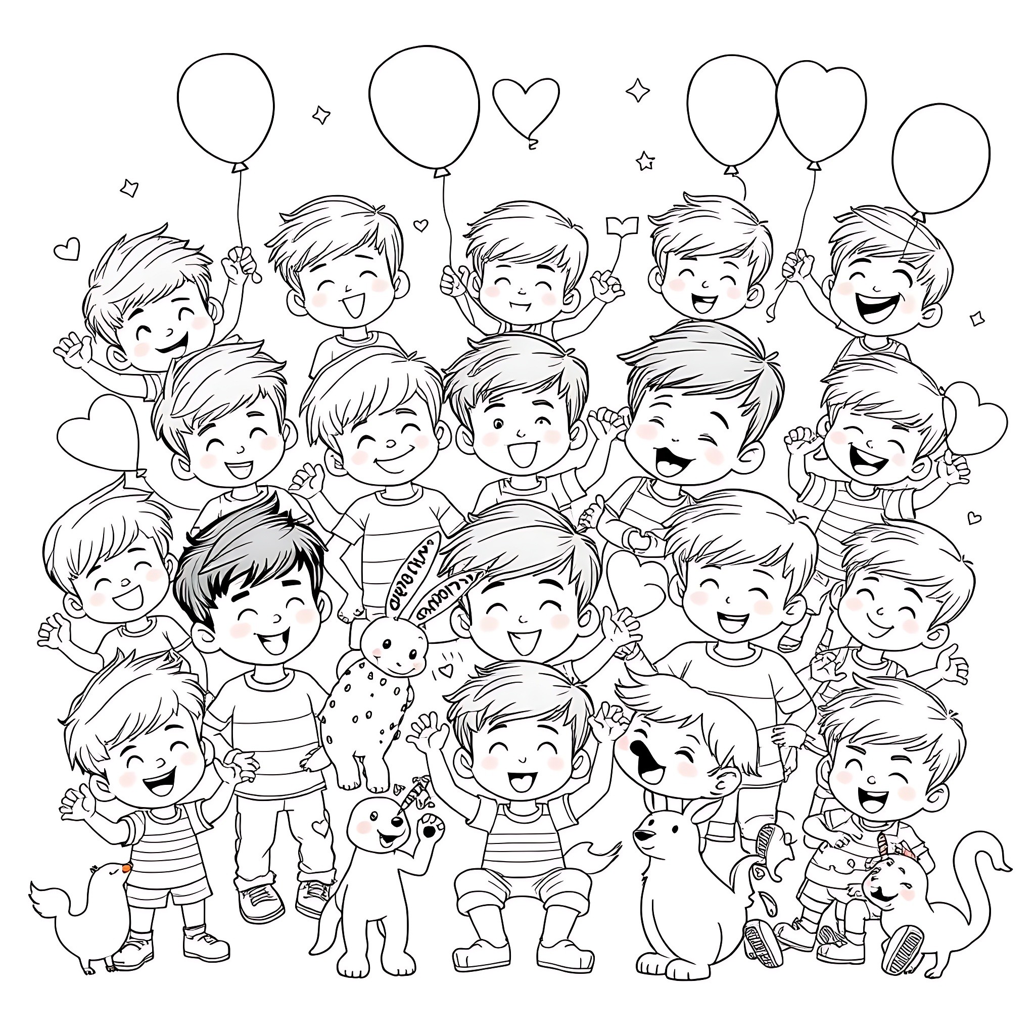 Best Collage Coloring Pages (Free Printable PDF)