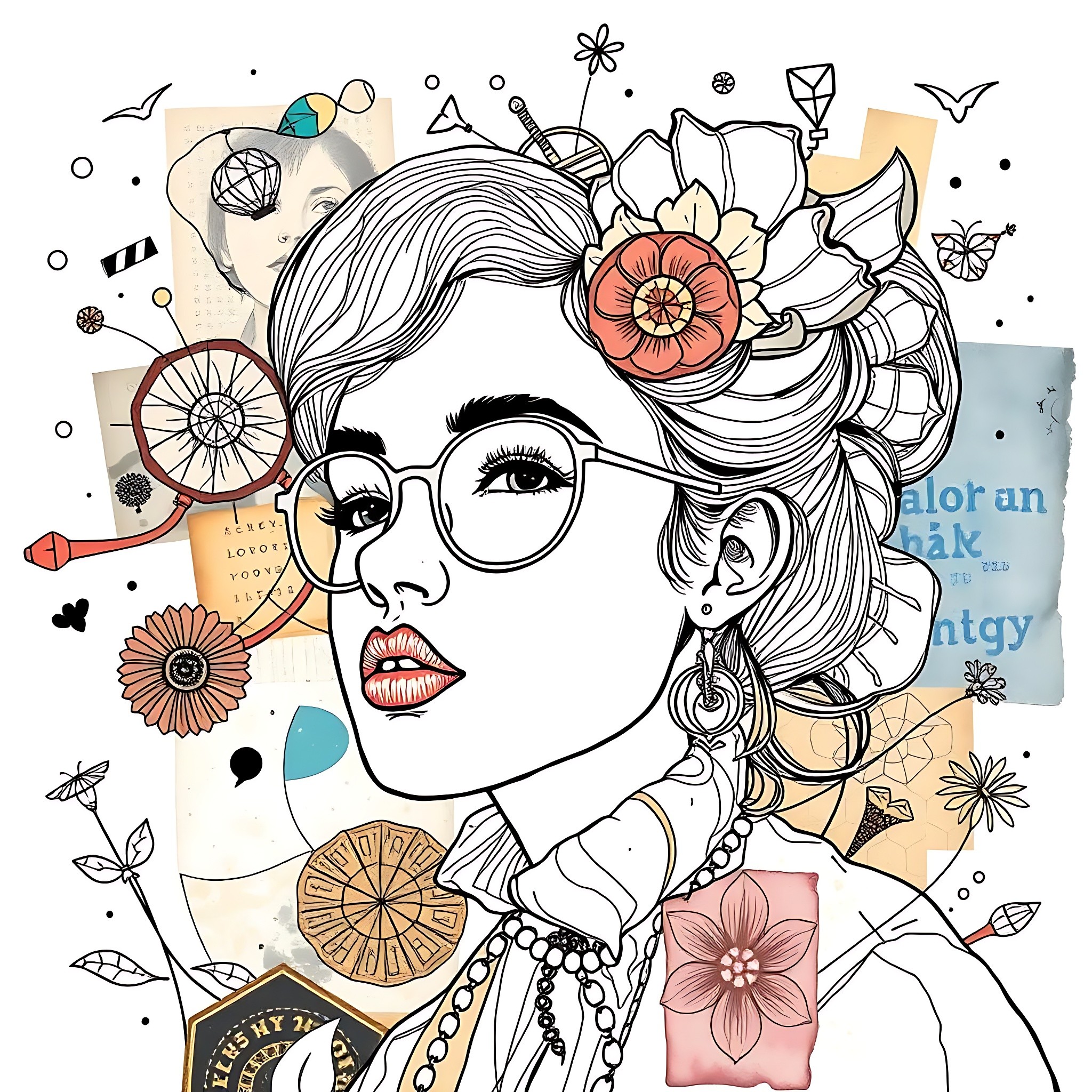 Best Collage Coloring Pages (Free Printable PDF)