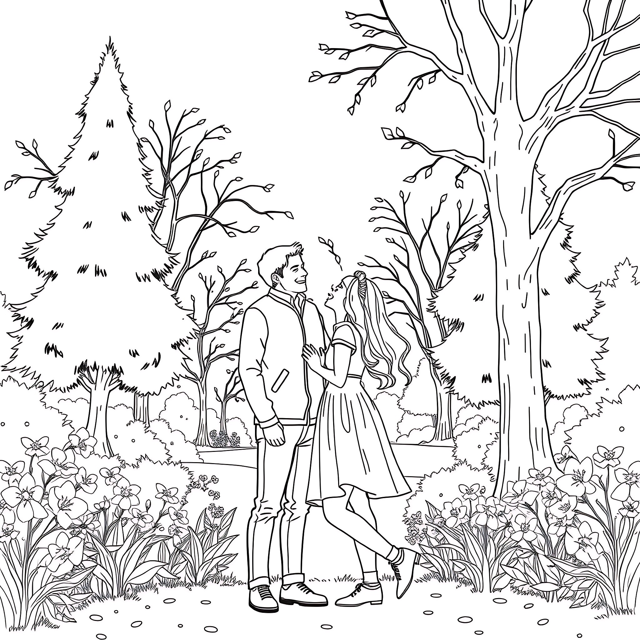 181 Best Couple Coloring Pages (Free Printable PDFs)