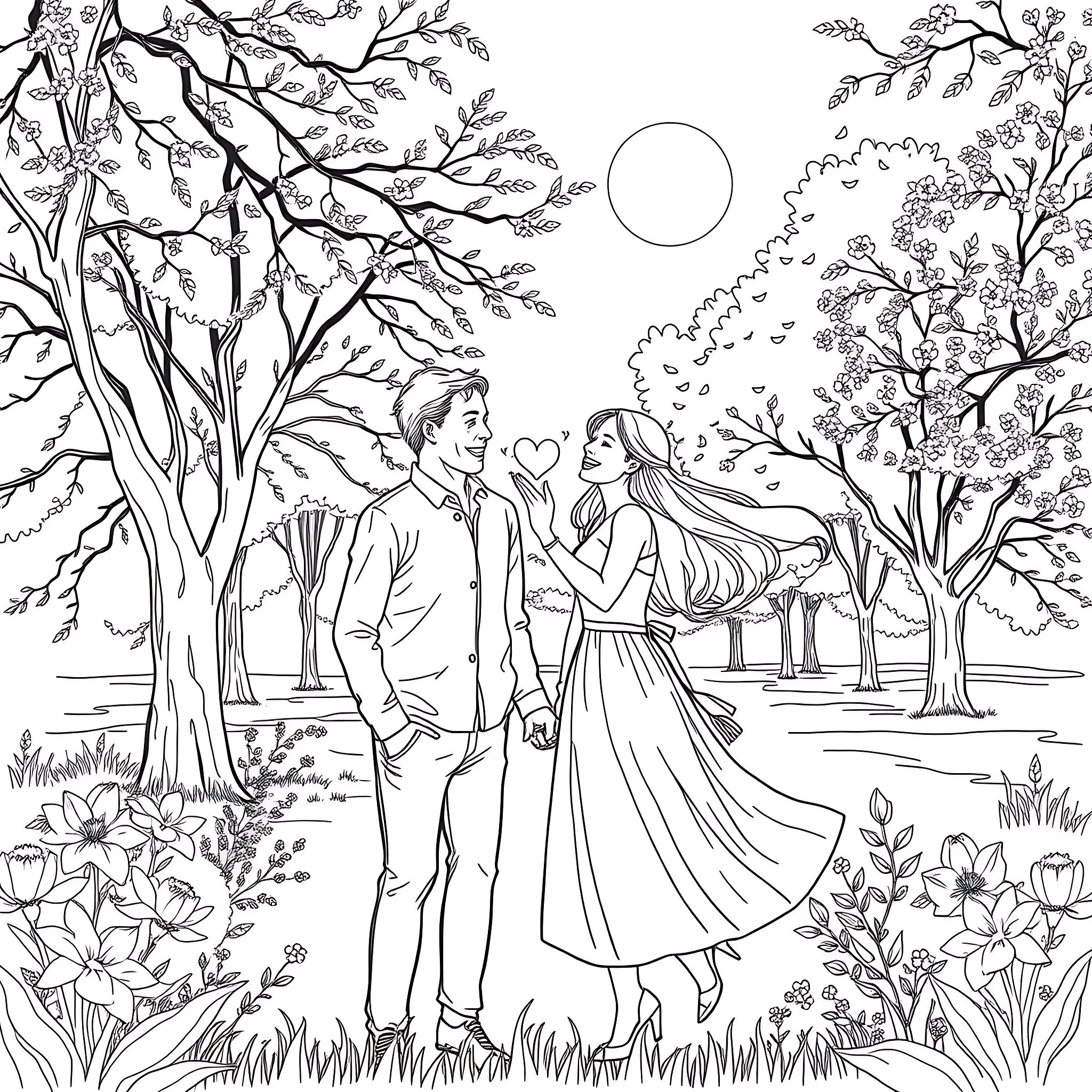 57 Best Couple Coloring Pages (Free Printable PDFs)