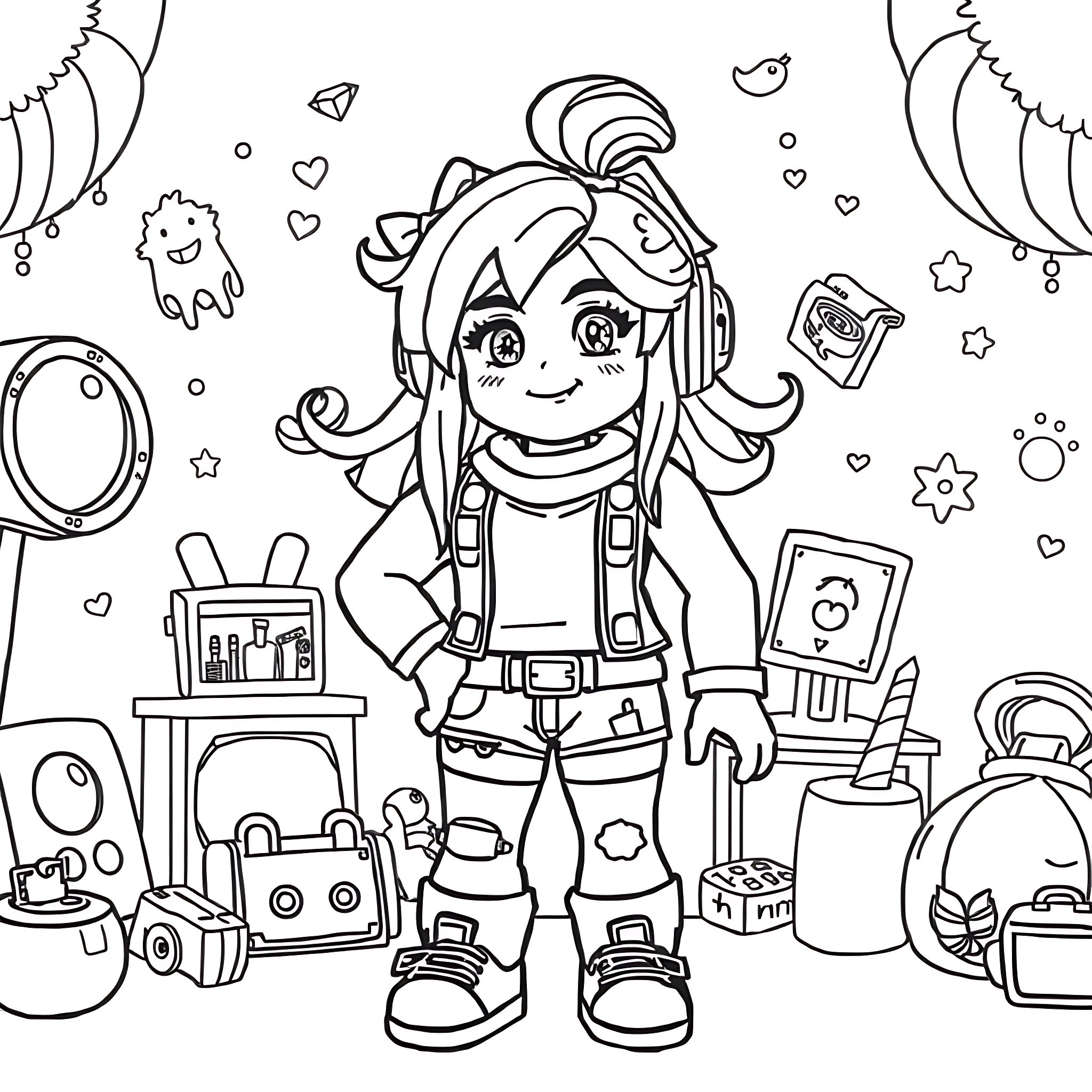 Best Roblox Girl Coloring Pages (Free Printable PDF)