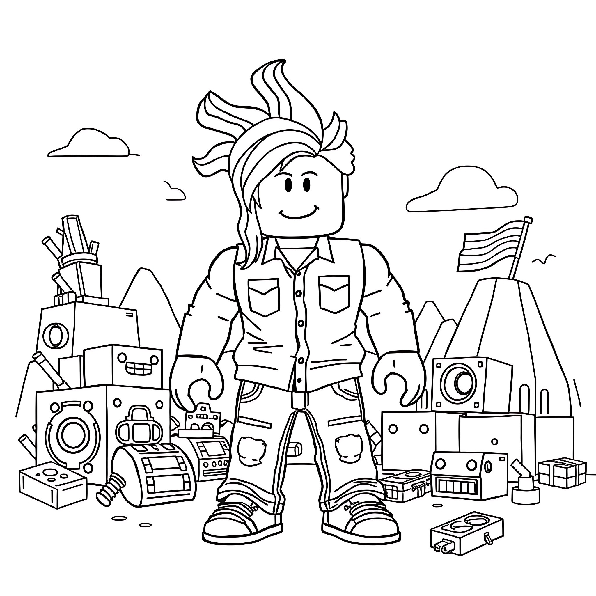 Best Roblox Character Coloring Pages (Free Printable PDF)