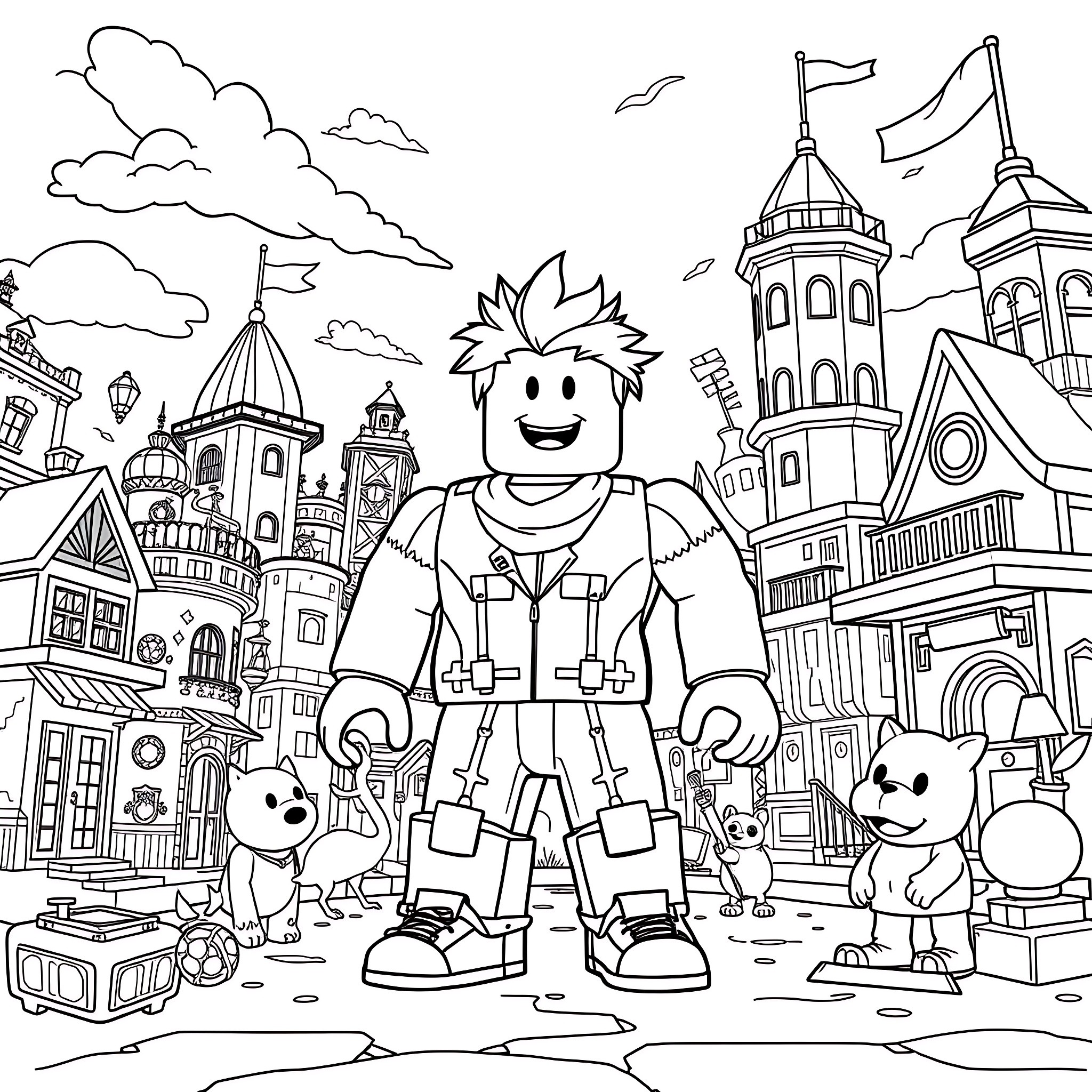 Best Roblox Character Coloring Pages (Free Printable PDF)