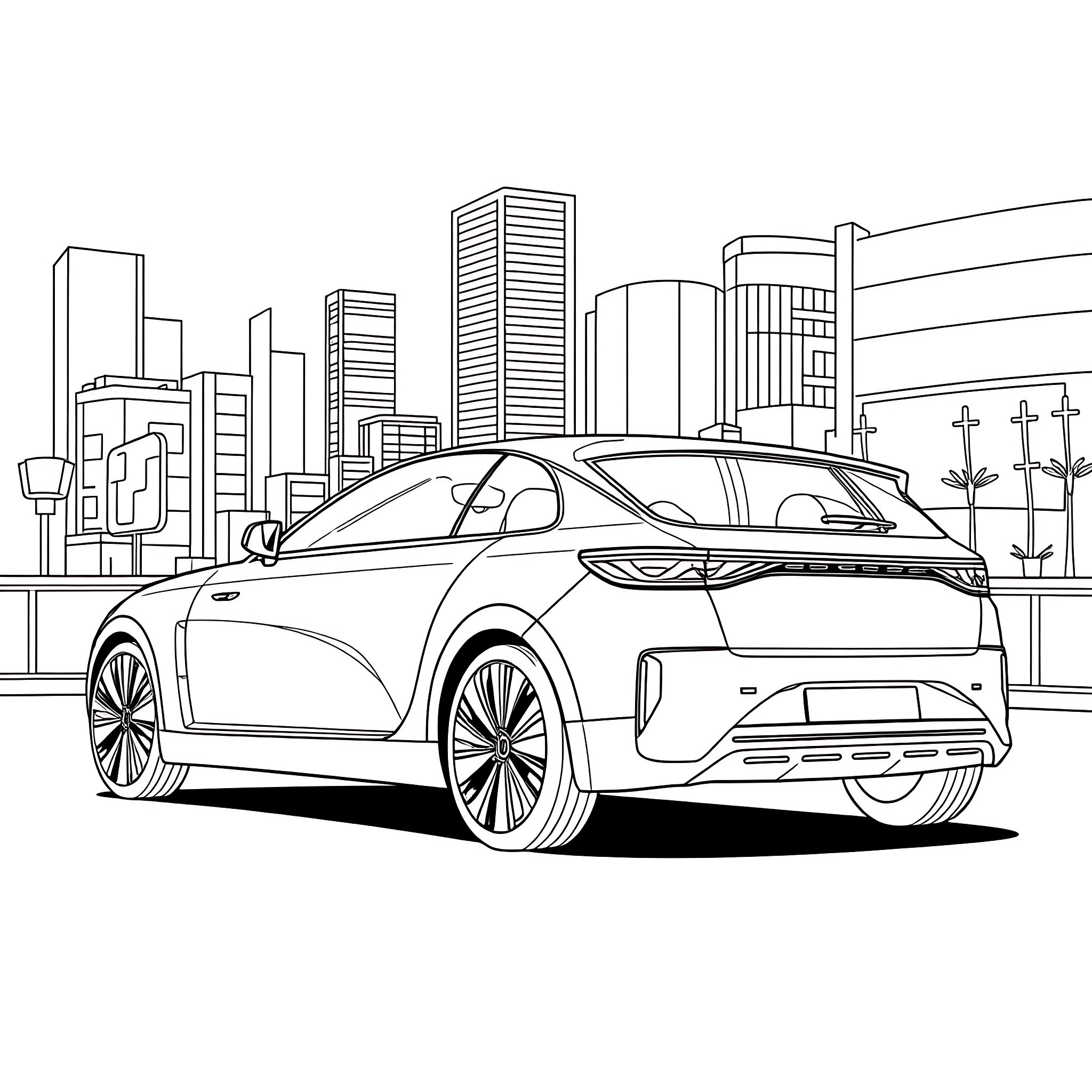 Best Kia Ev6 Coloring Pages (Free Printable PDF)