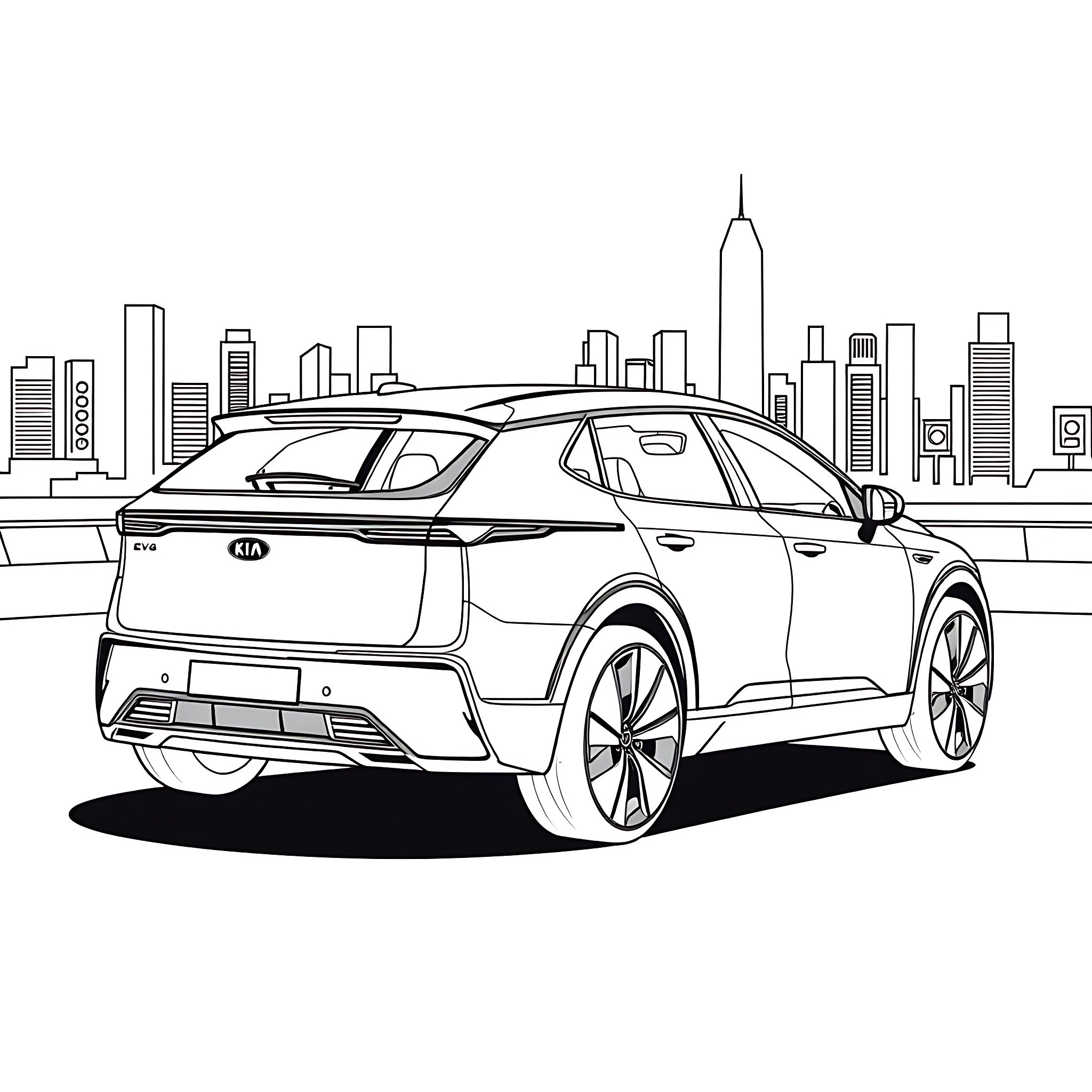 3 Best Kia Ev6 Coloring Pages (Free Printable PDFs)