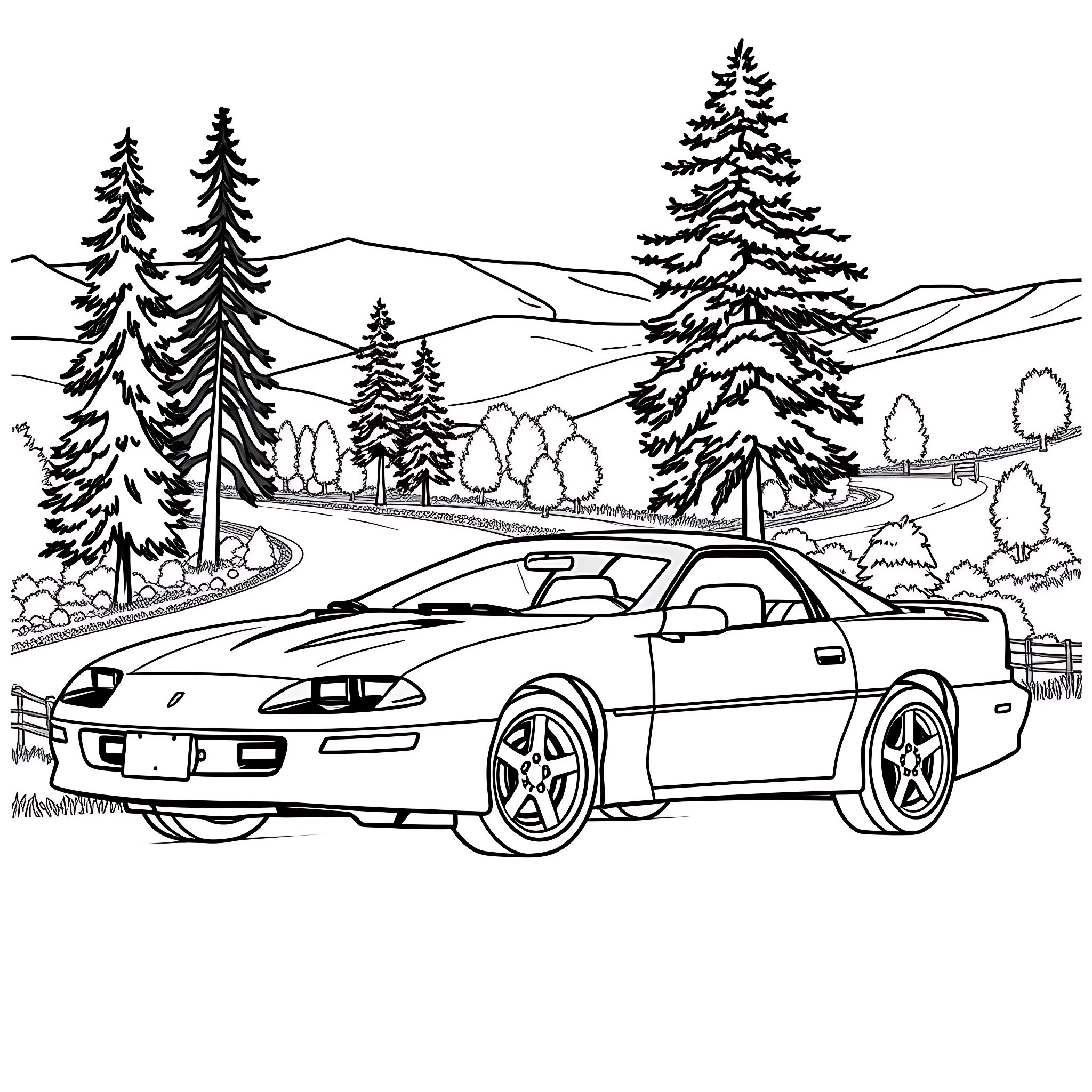 Best Camaro Coloring Pages (Free Printable PDF)