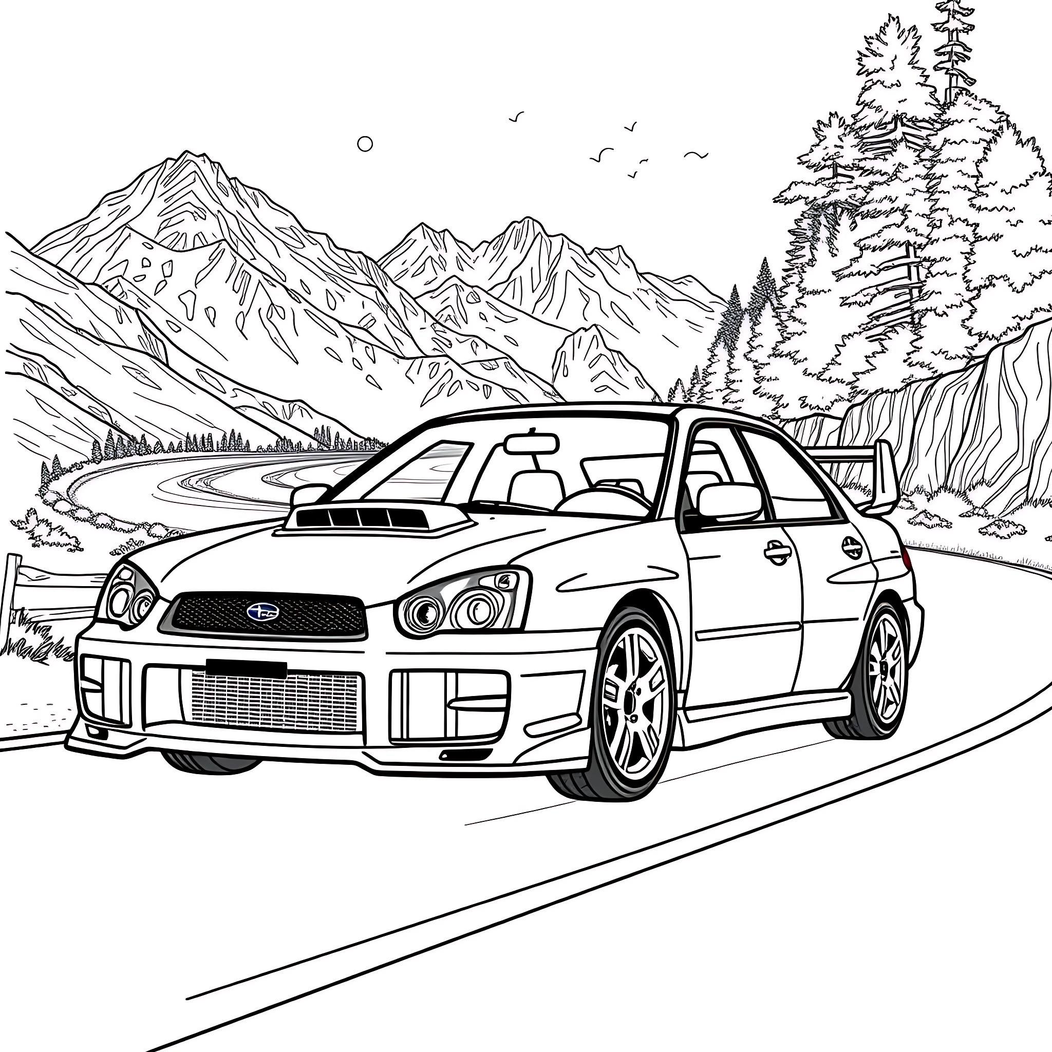 Best Subaru Coloring Pages (Free Printable PDF)