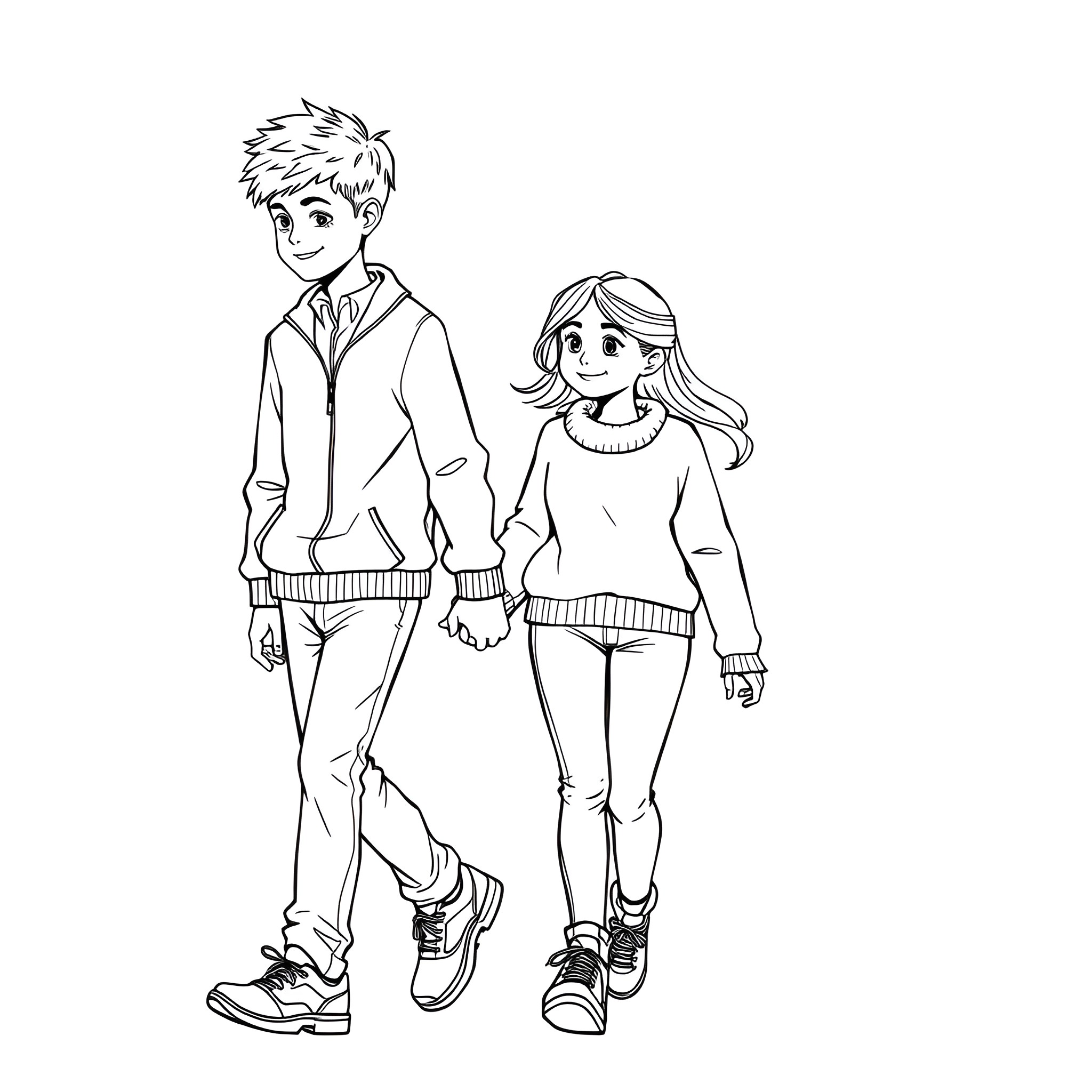 Best Boy and Girl Coloring Pages (Free Printable PDF)