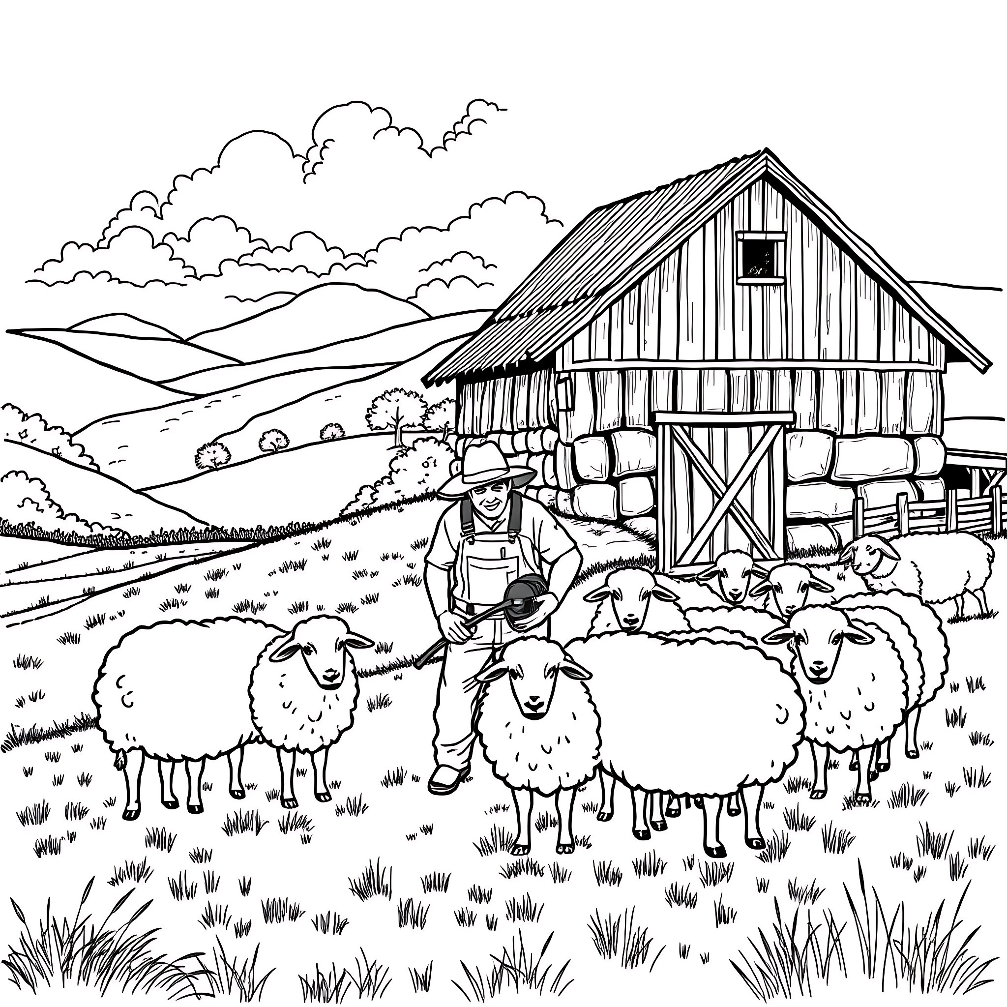 Best Sheep Coloring Pages (Free Printable PDF)