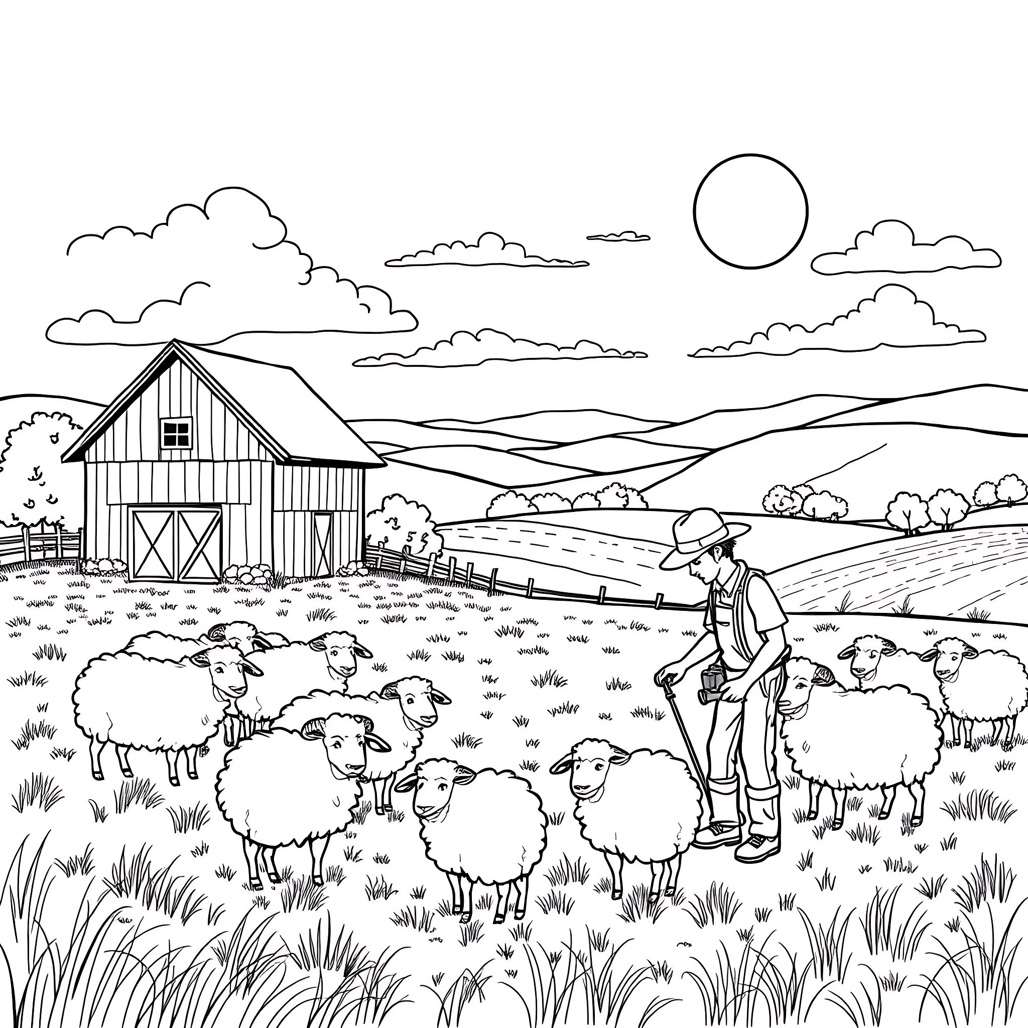 Best Sheep Coloring Pages (Free Printable PDF)