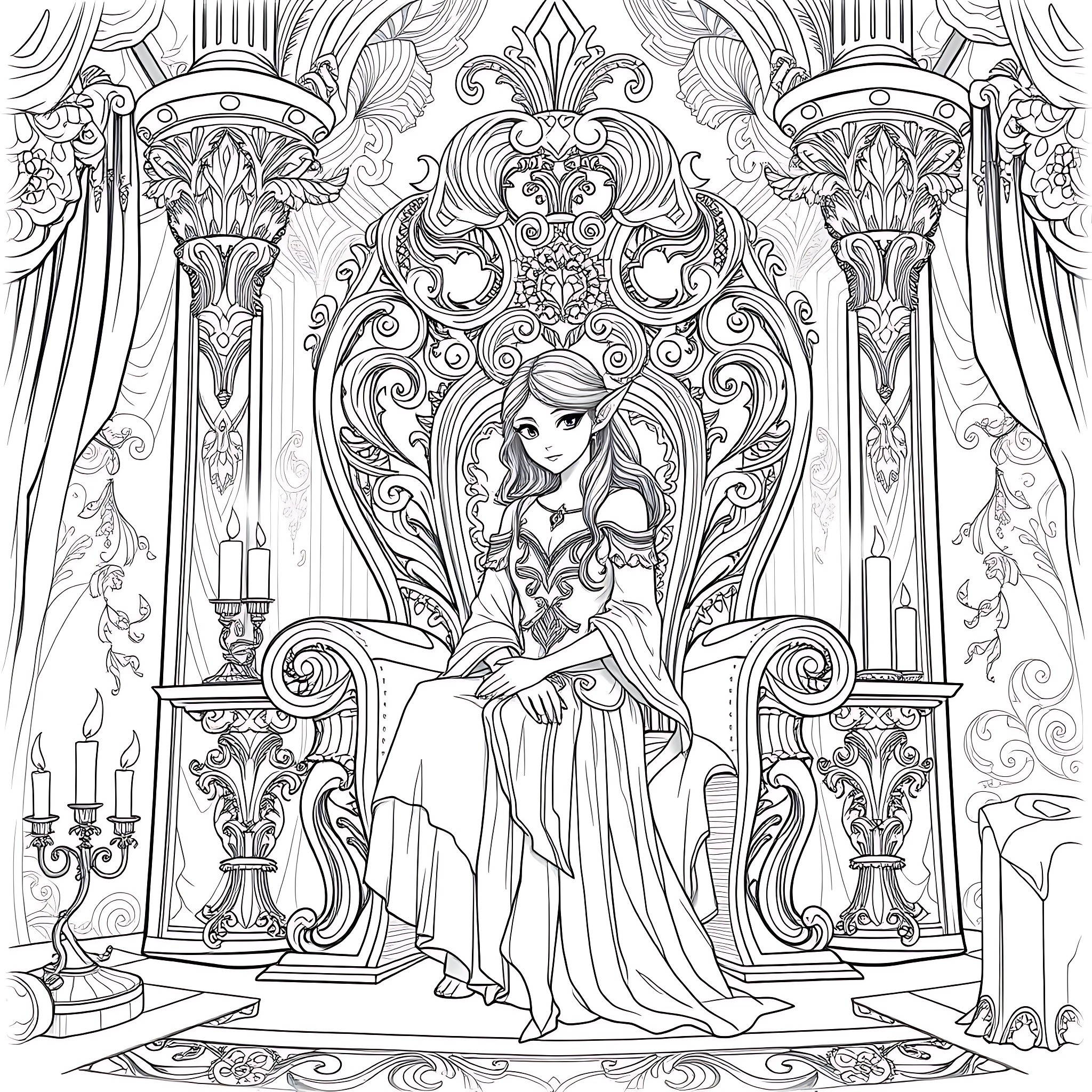 Best Elf Coloring Pages (Free Printable PDF)