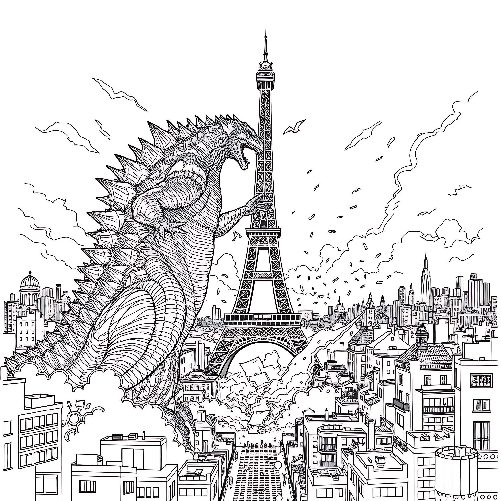 2 Best Godzilla Coloring Pages (Free Printable PDFs)