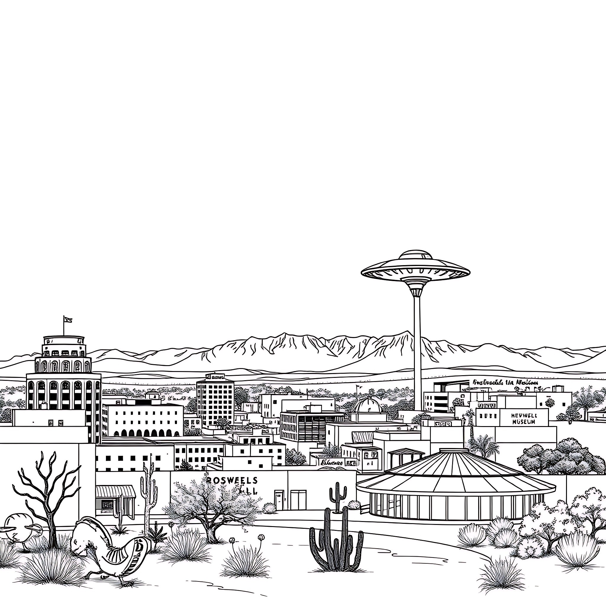 Best Skyline Coloring Pages (Free Printable PDF)